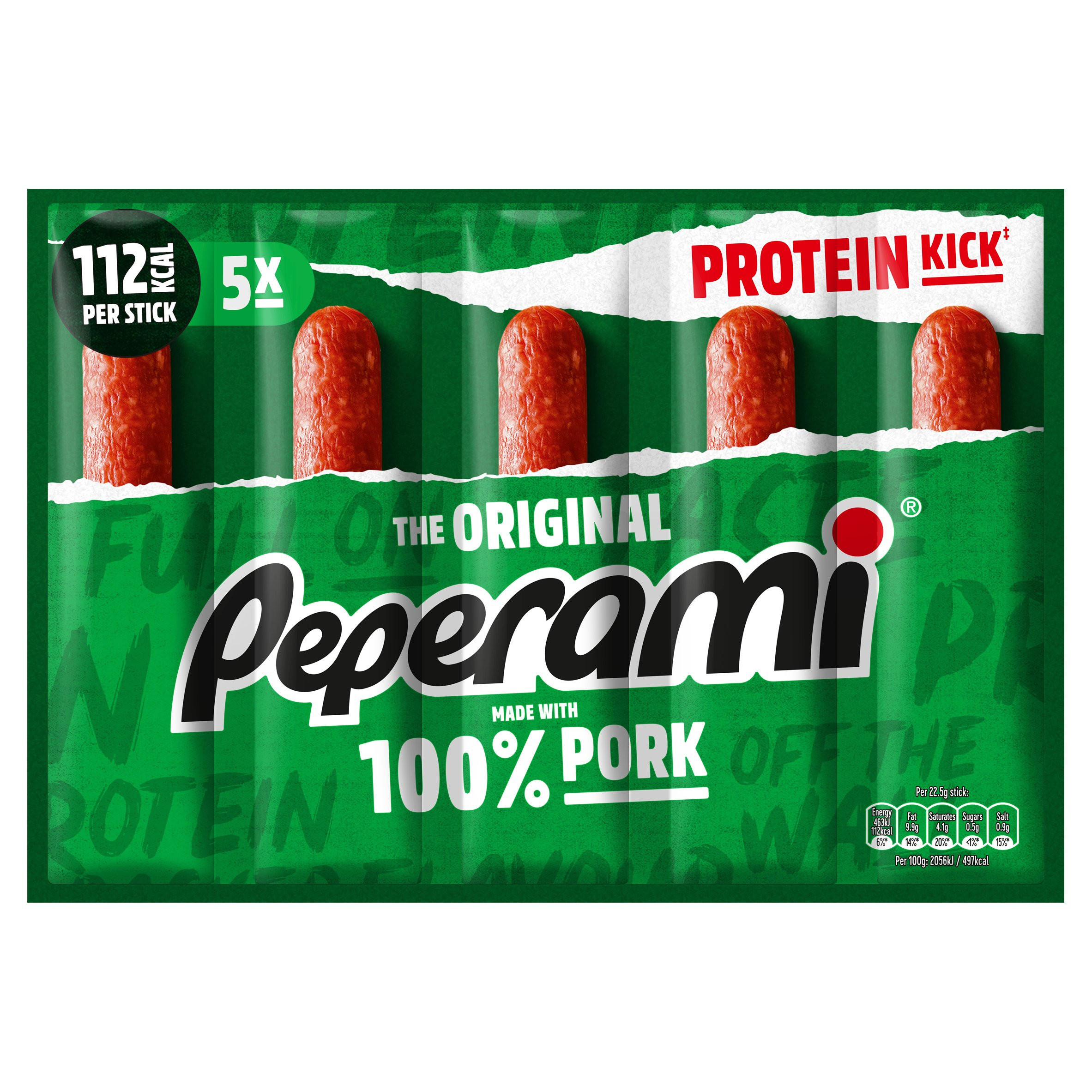 Peperami Original Bunch of 5's 5 x 22.5g (112.5g) | Pork | Iceland Foods