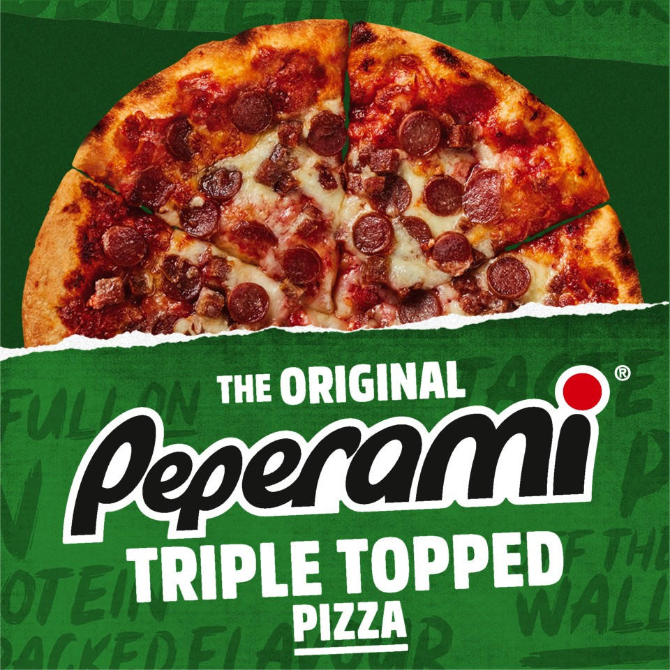 Peperami The Original Peperami Triple Topped Pizza 400g | Thin & Crispy ...