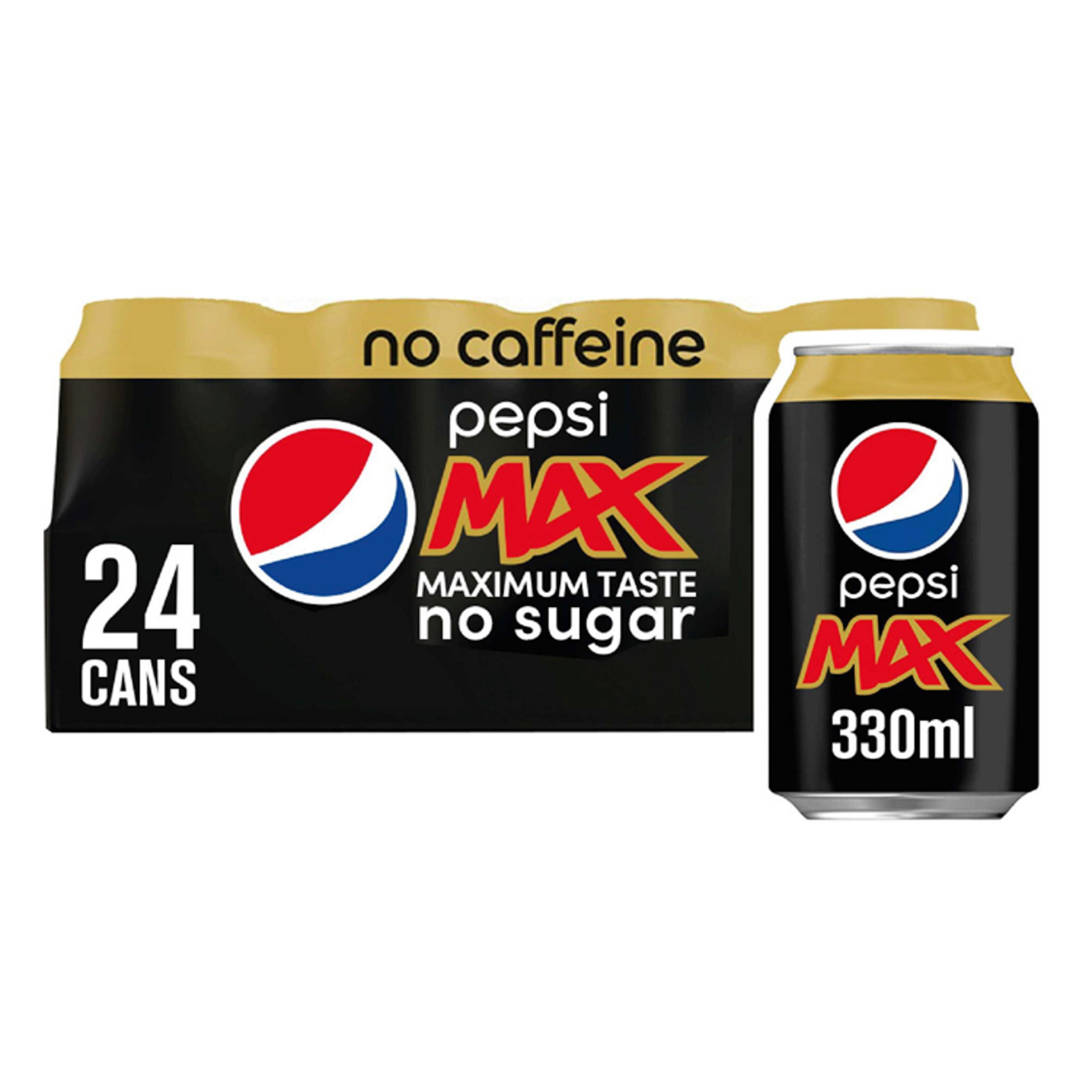 Pepsi Max No Caffeine 24 x 330ml | Cola | Iceland Foods