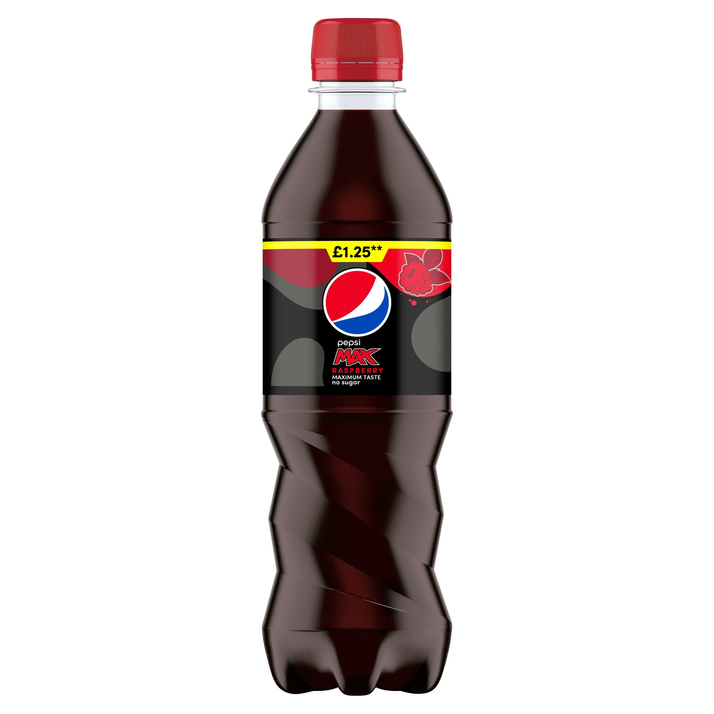 Pepsi Max Raspberry No Sugar Cola Bottle PMP 500ml | Bottled Drinks ...