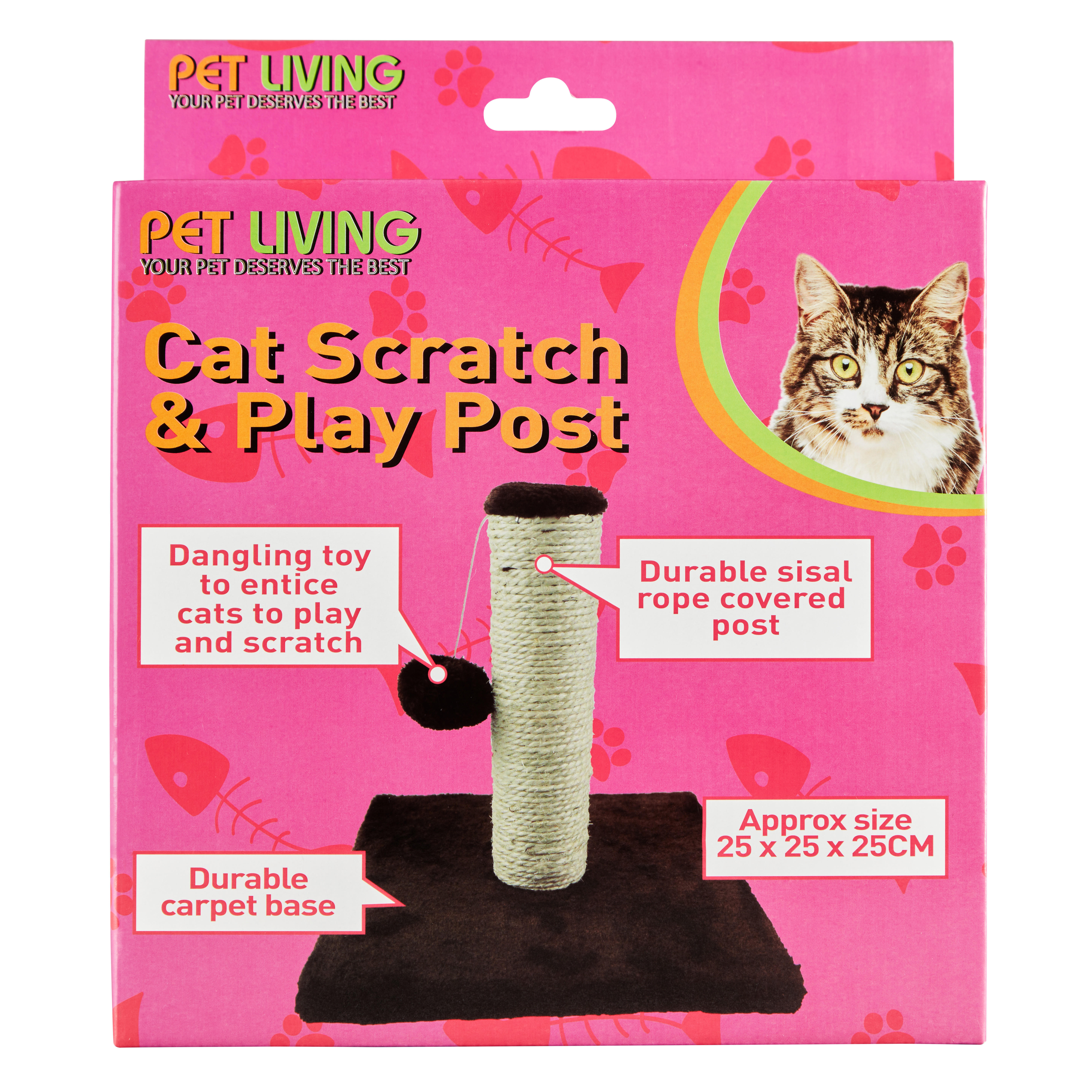 Pet Living Cat Scratch and Play Post | Pets | Iceland Foods