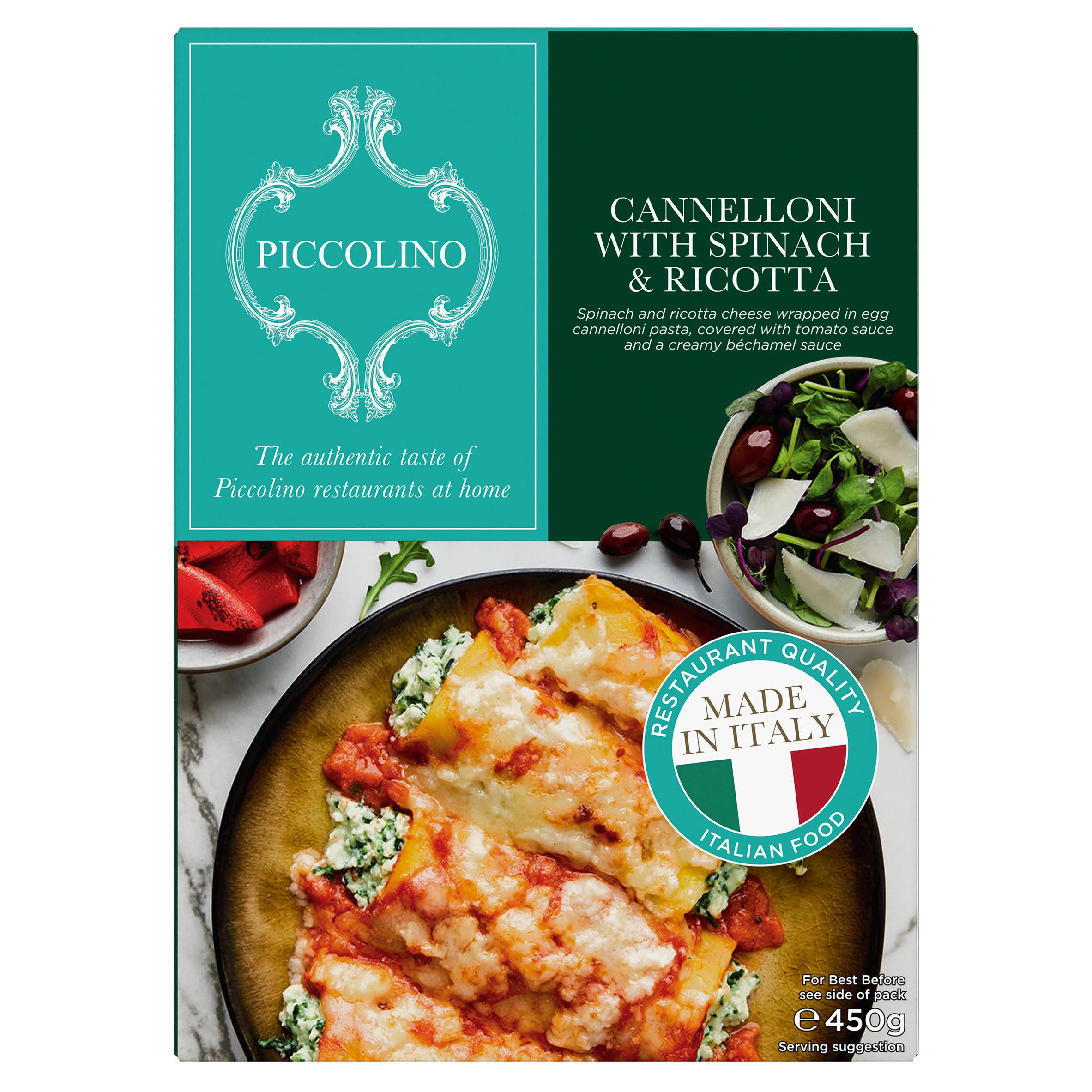 Piccolino Cannelloni with Spinach & Ricotta 450g | Italian | Iceland Foods