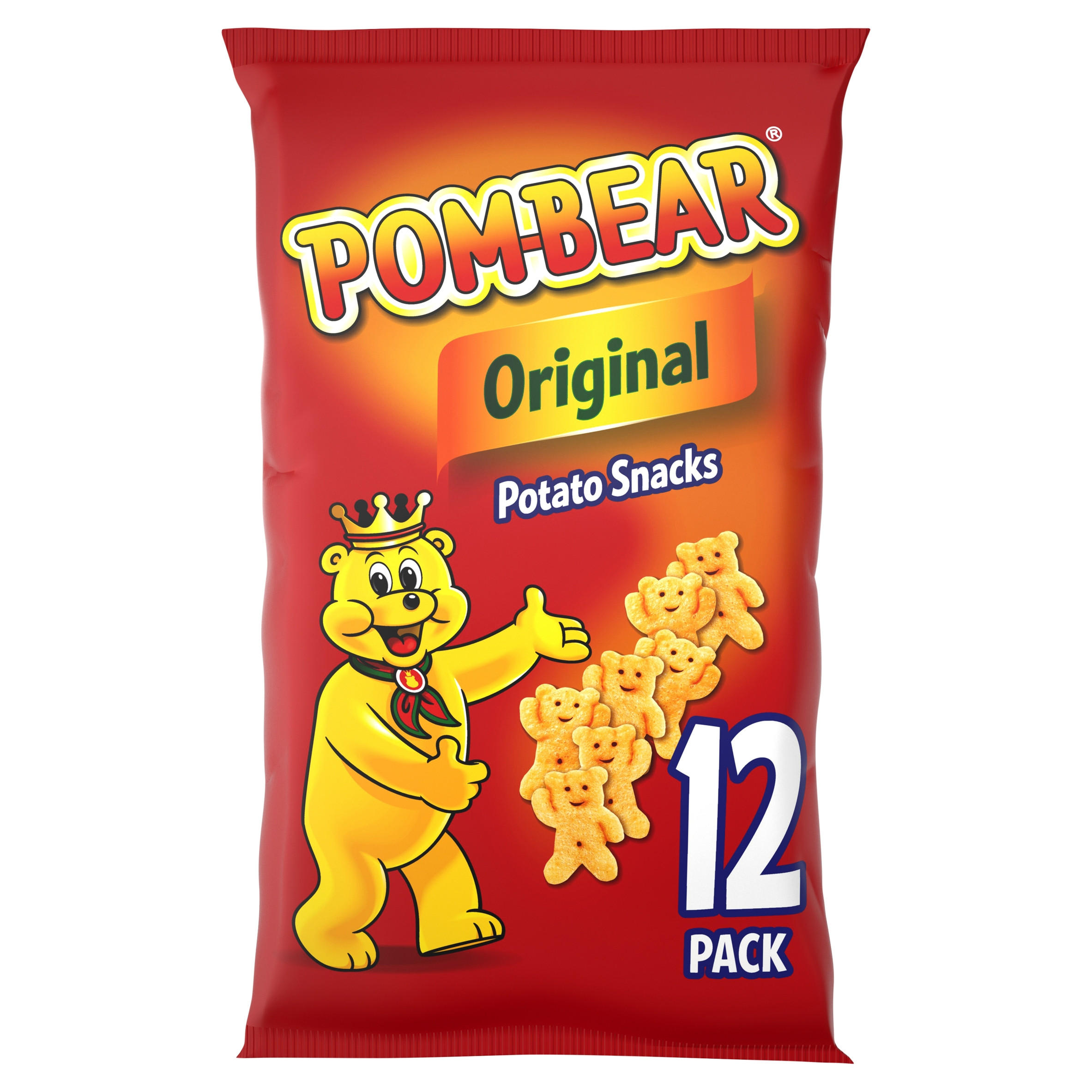 Pom-Bear Original Potato Snacks 12 x 13g | Multipack Crisps | Iceland Foods