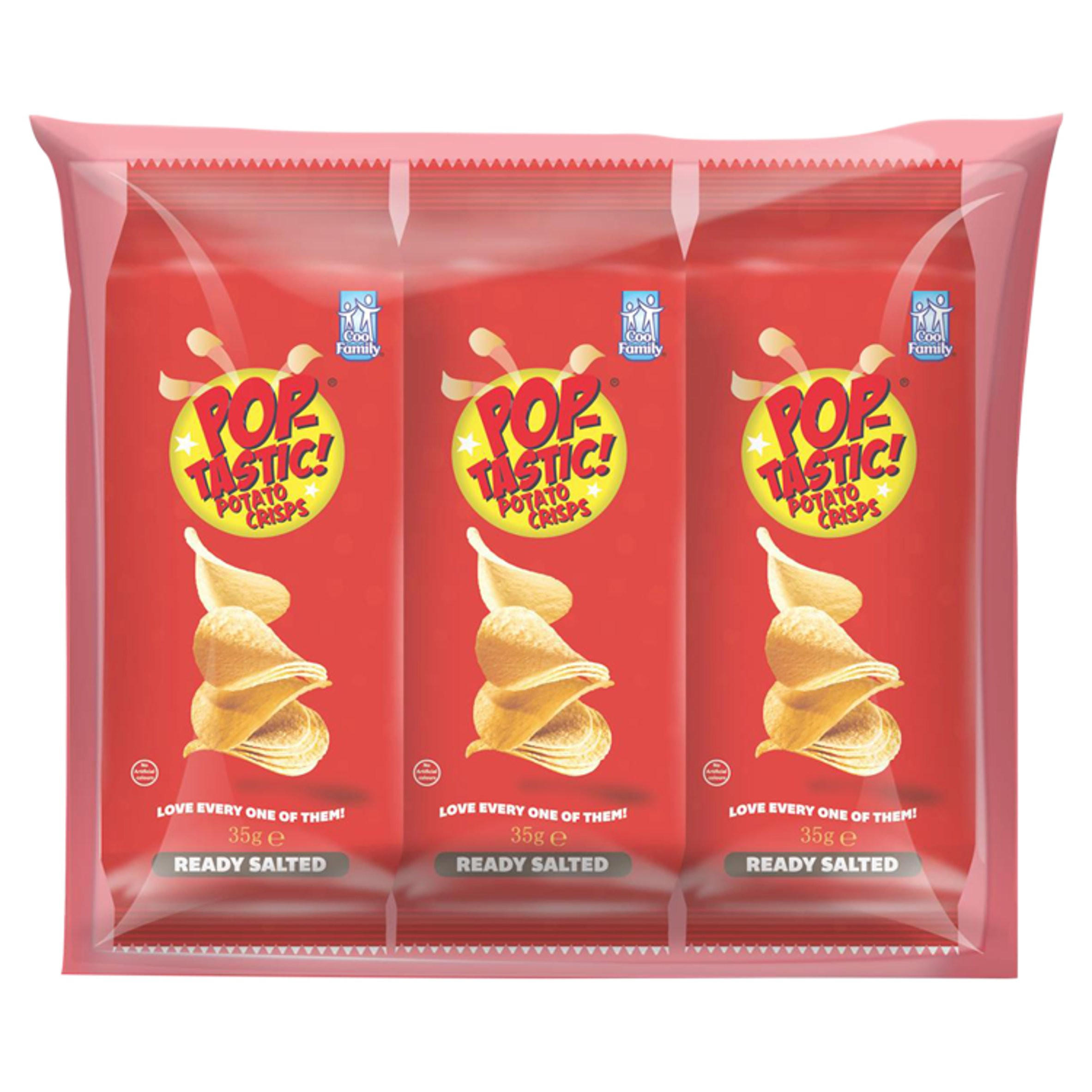 Pop-Tastic! Potato Crisps Ready Salted 35g | Sharing Crisps | Iceland Foods