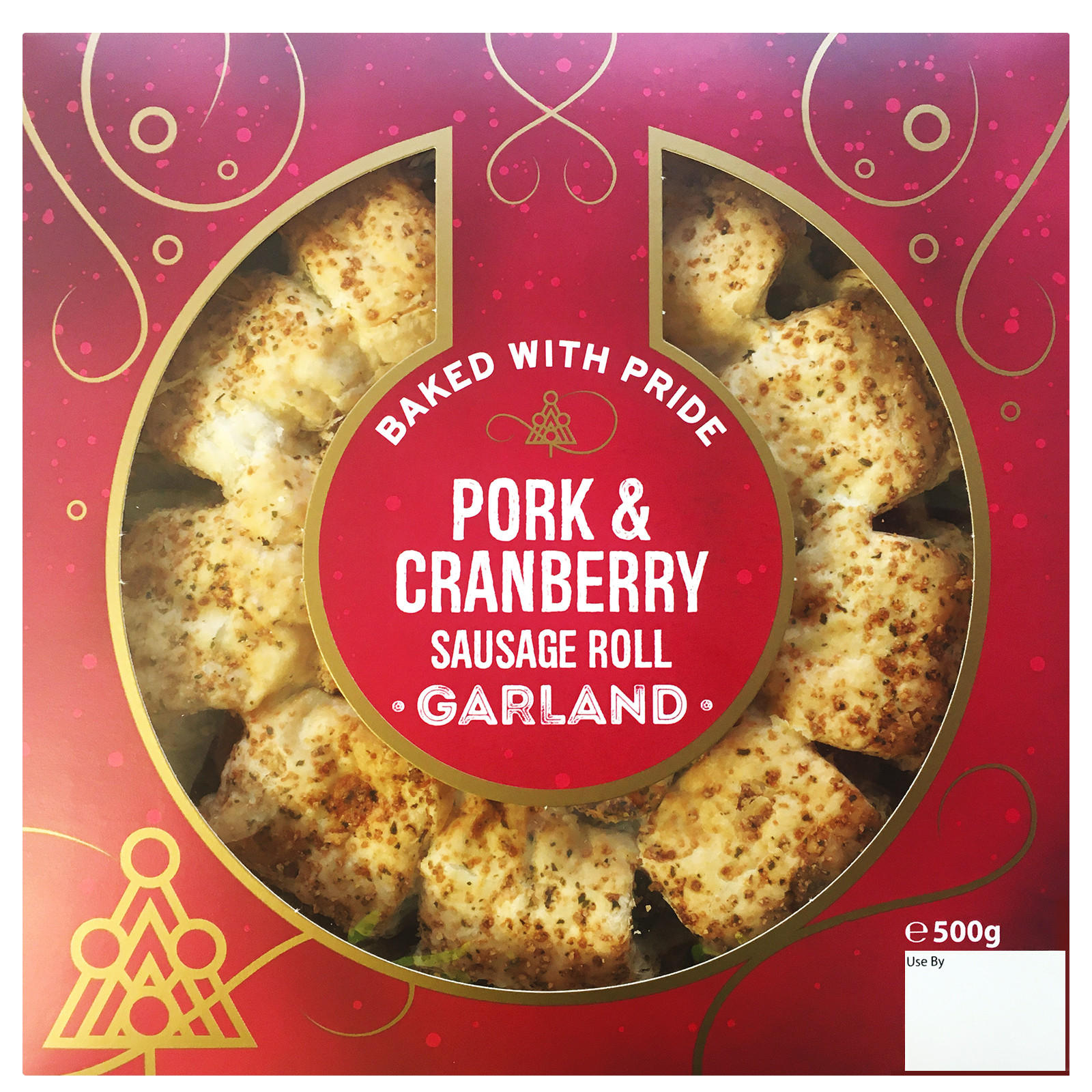 Iceland Pork and Cranberry Christmas Garland 500g | Iceland Foods