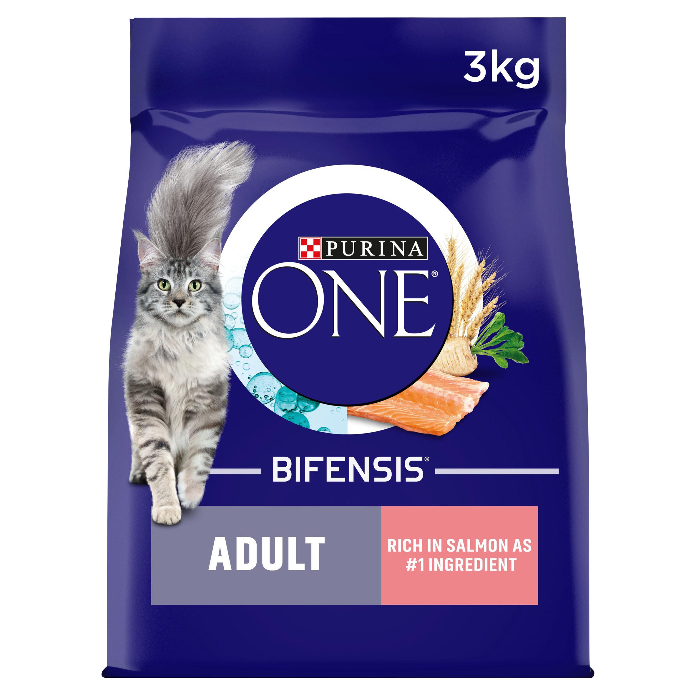 PURINA ONE Salmon Dry Cat Food 3kg | Cat Food | Iceland Foods