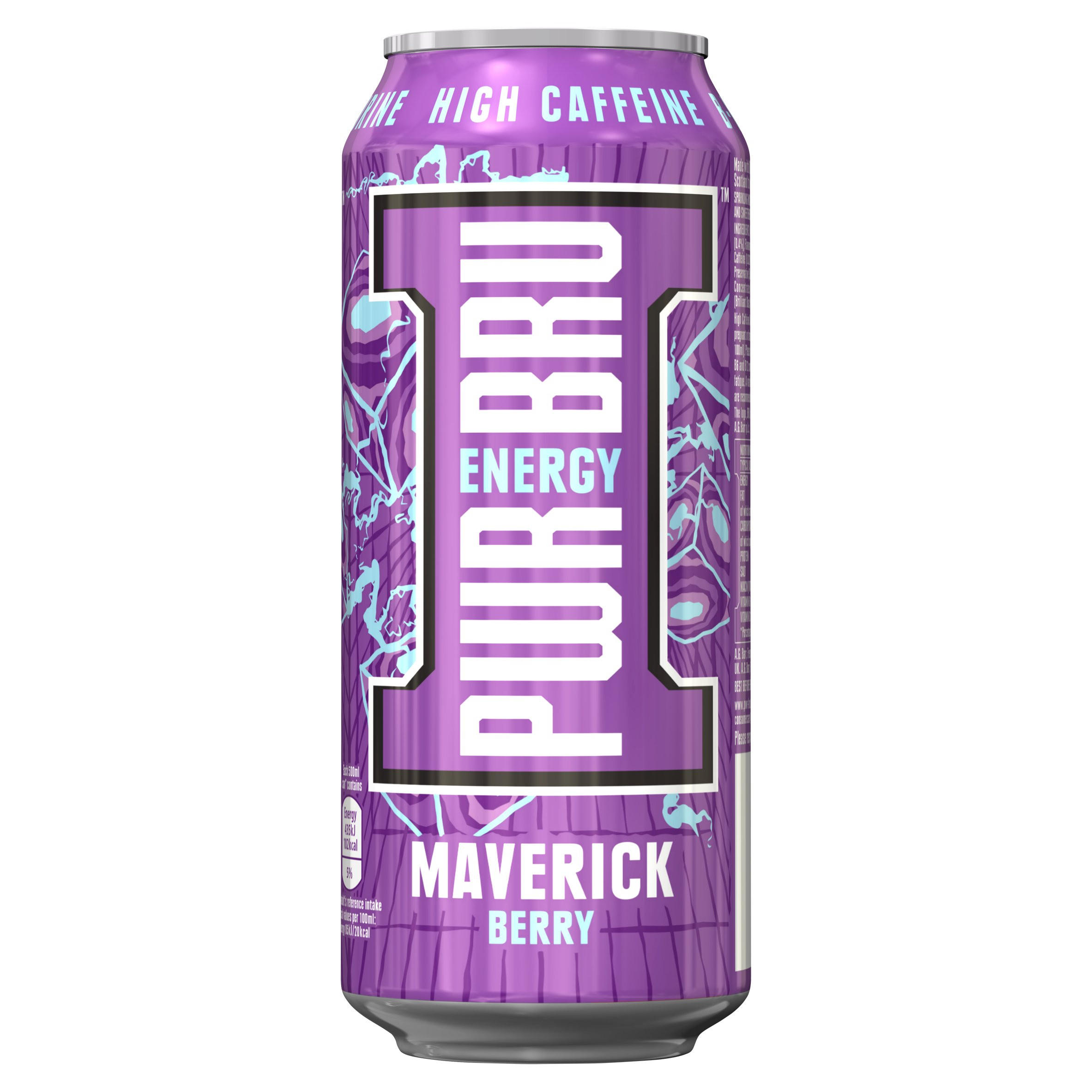 Pwr-Bru Energy Maverick Berry 500ml | Sports & Energy Drinks | Iceland ...
