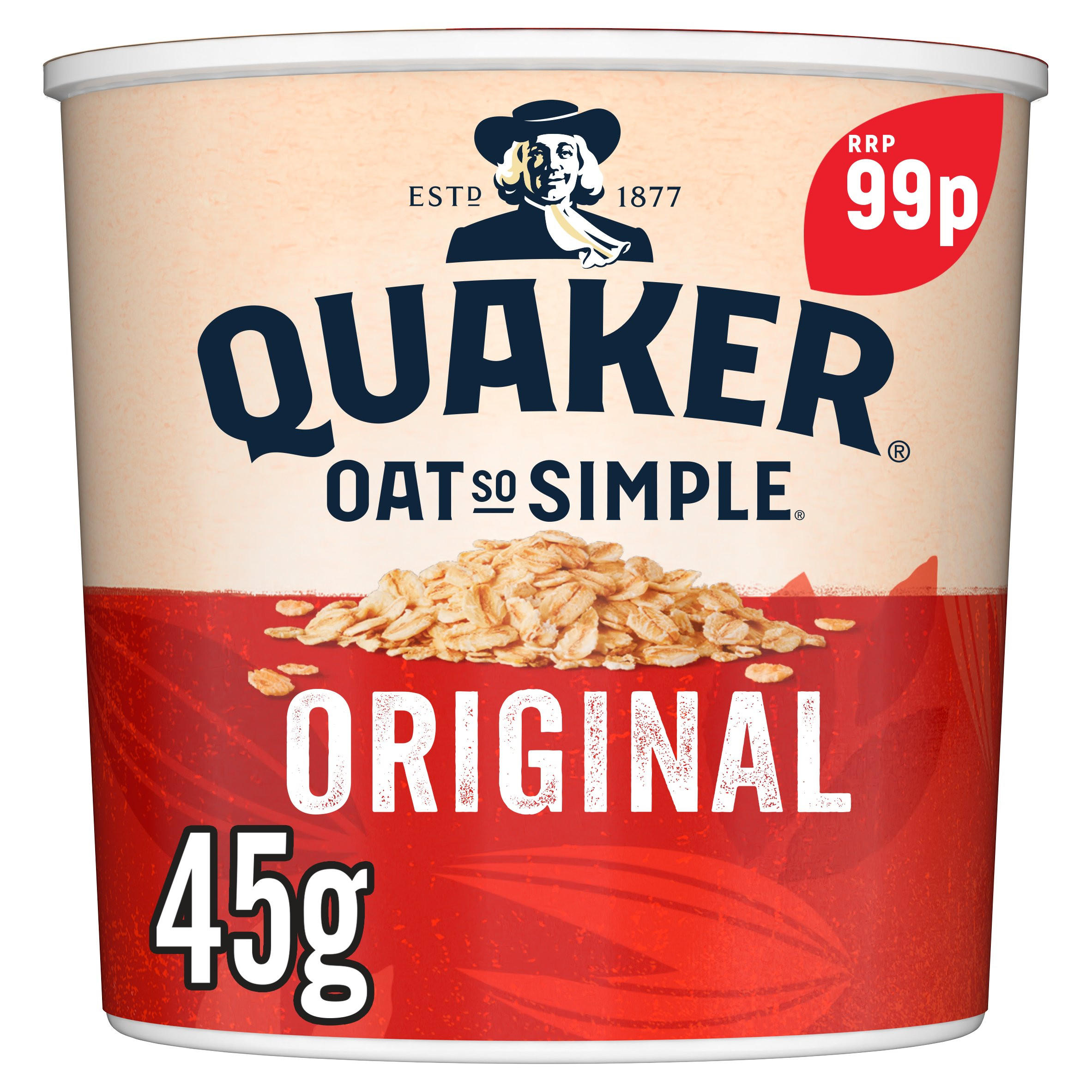 Quaker Oat So Simple Original Porridge Pot 99p RRP PMP 45g | Iceland Foods