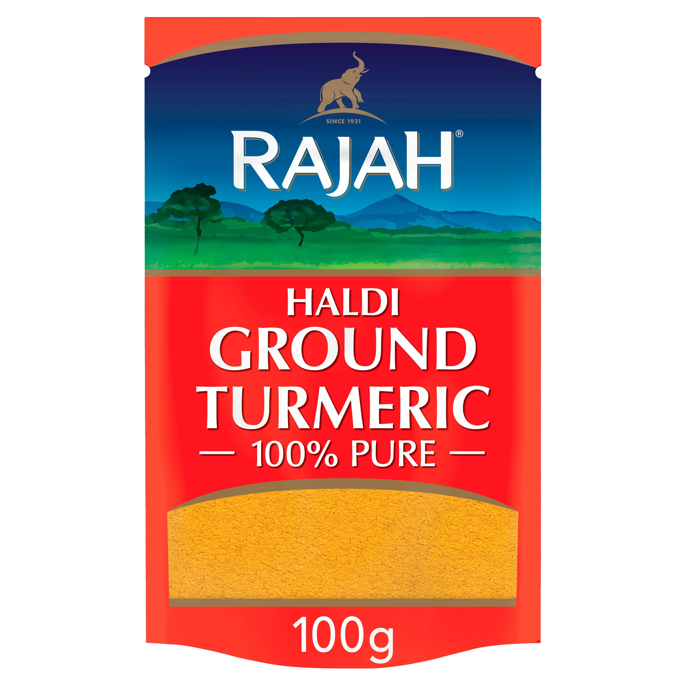 Rajah Haldi Ground Turmeric 100g | Herbs, Spices & Seasonings | Iceland ...