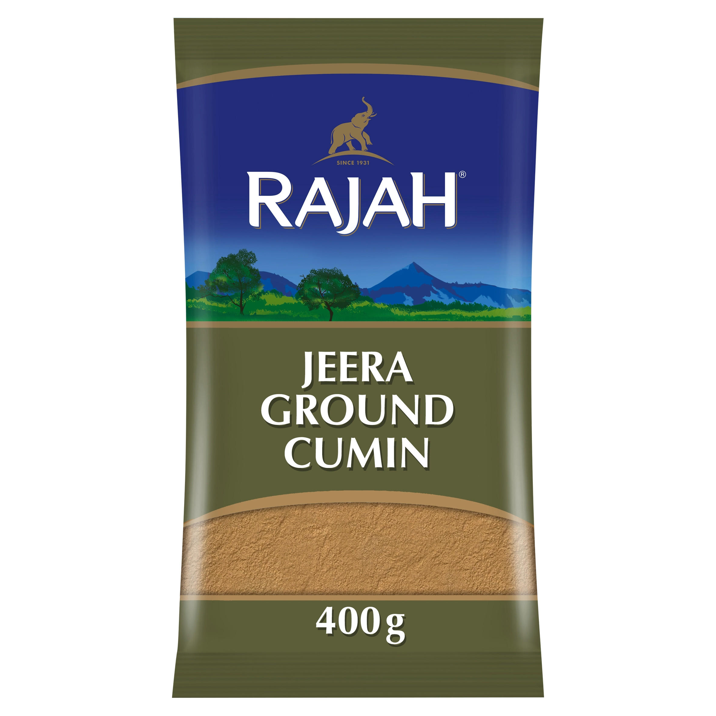 Rajah Jeera Ground Cumin 400g | Herbs, Spices & Seasonings | Iceland Foods