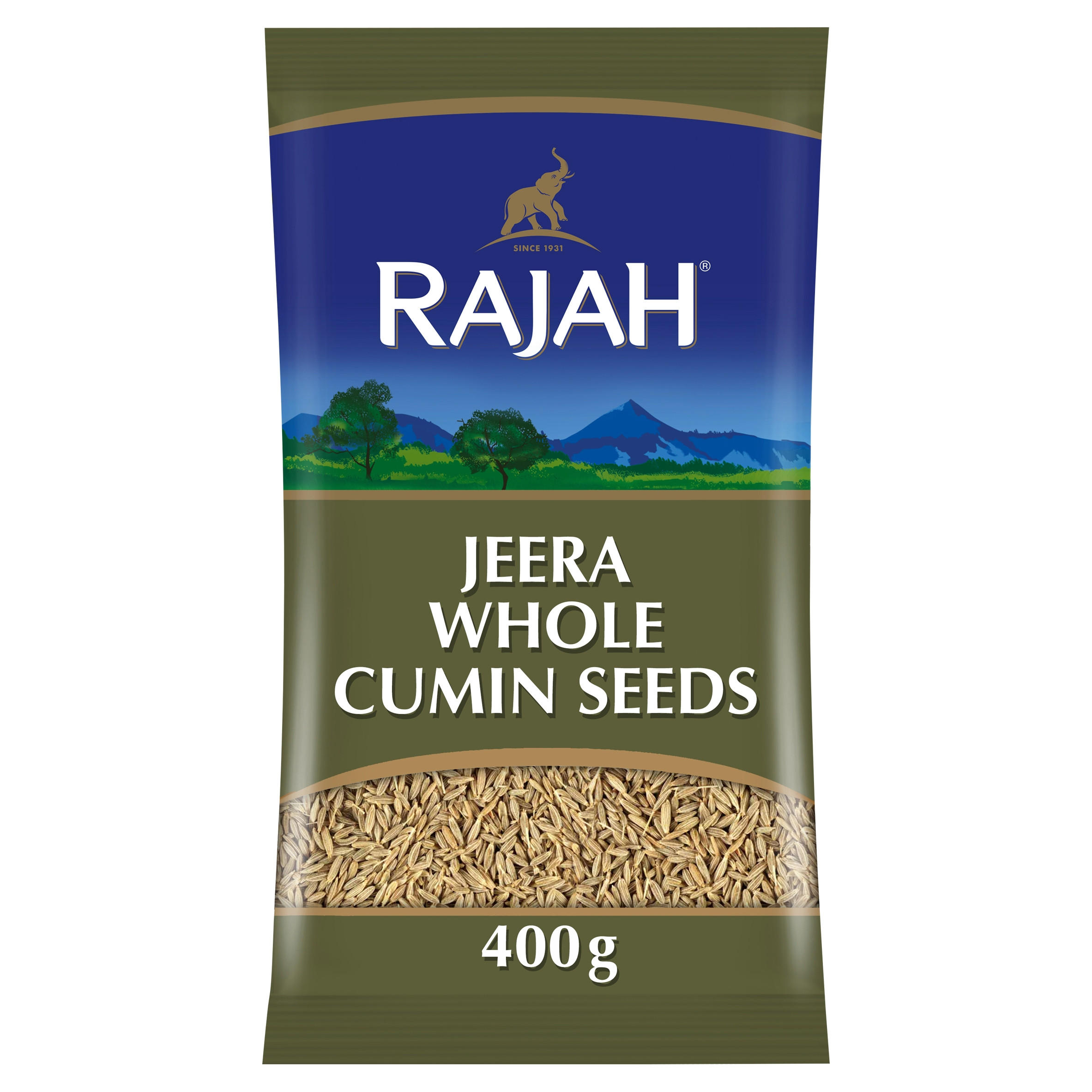 Rajah Jeera Whole Cumin Seeds 400g | Herbs, Spices & Seasonings ...