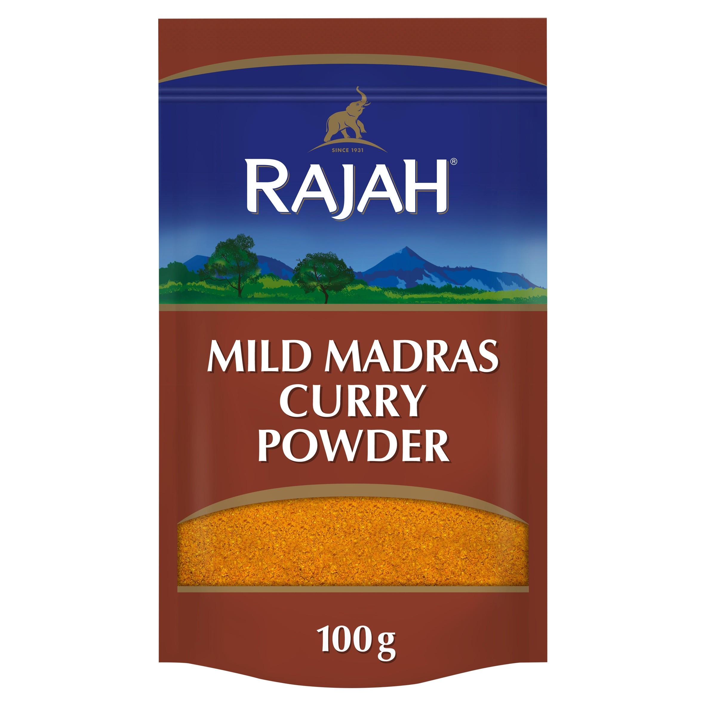 Rajah Mild Madras Curry Powder 100g | Herbs, Spices & Seasonings ...