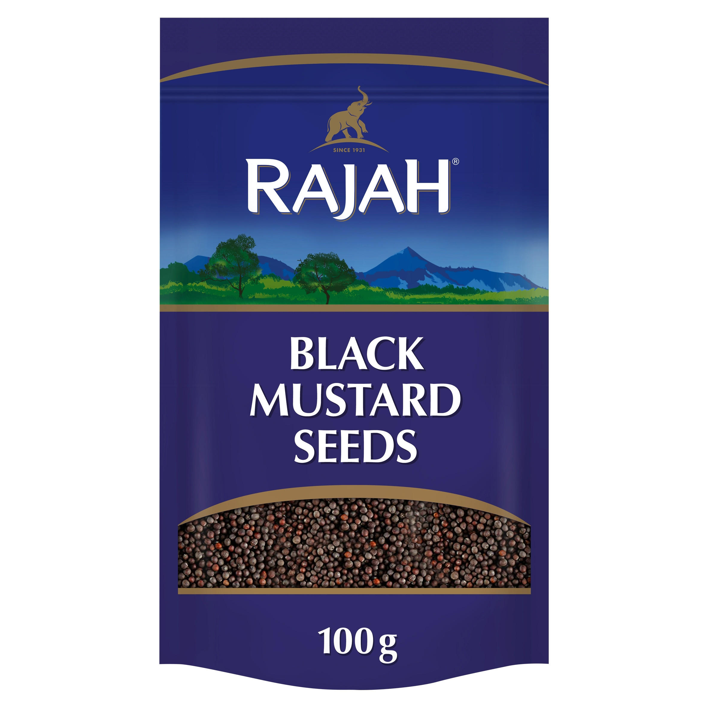 Rajah Whole Black Mustard Seeds 100g | Herbs, Spices & Seasonings ...