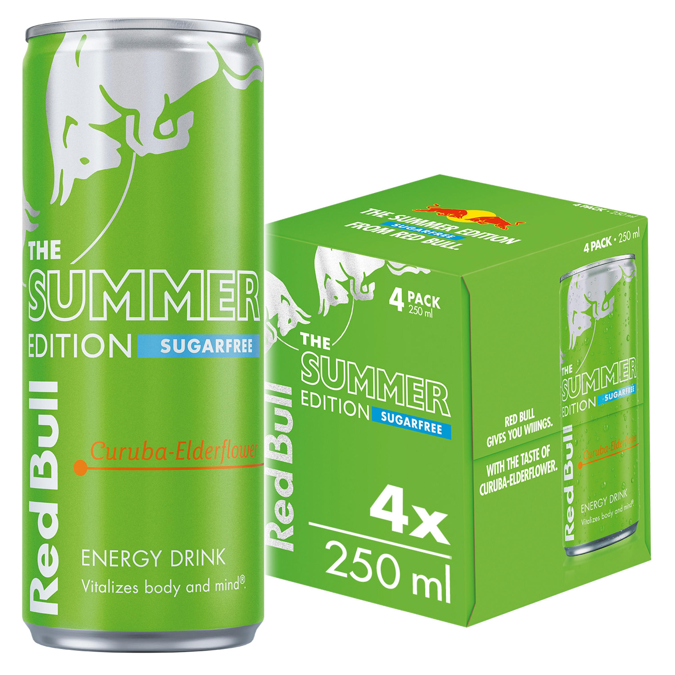 Red Bull Energy Drink Sugar Free Summer Edition Curuba Elderflower
