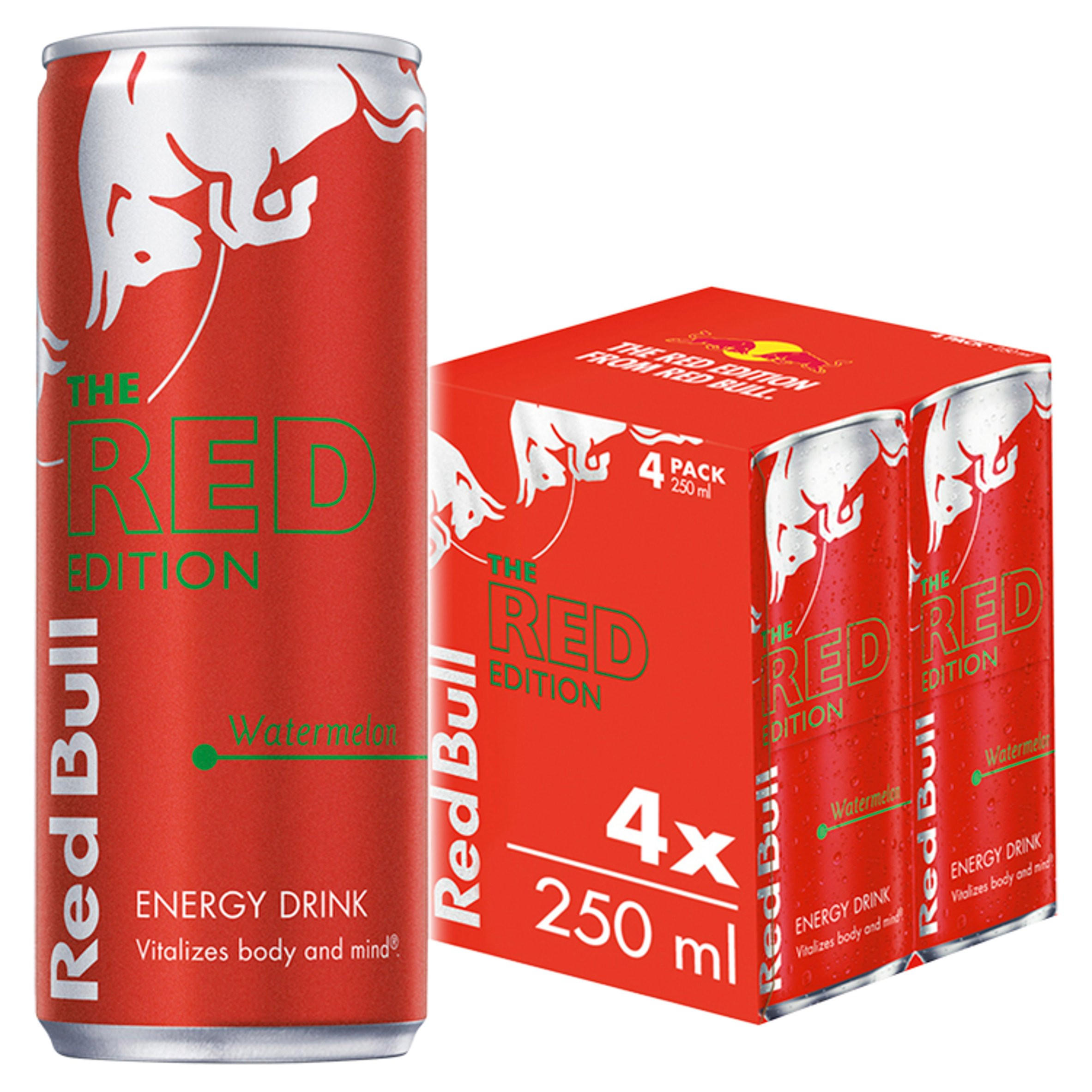 Red Bull The Red Edition Watermelon Energy Drink 4 x 250ml | Sports ...