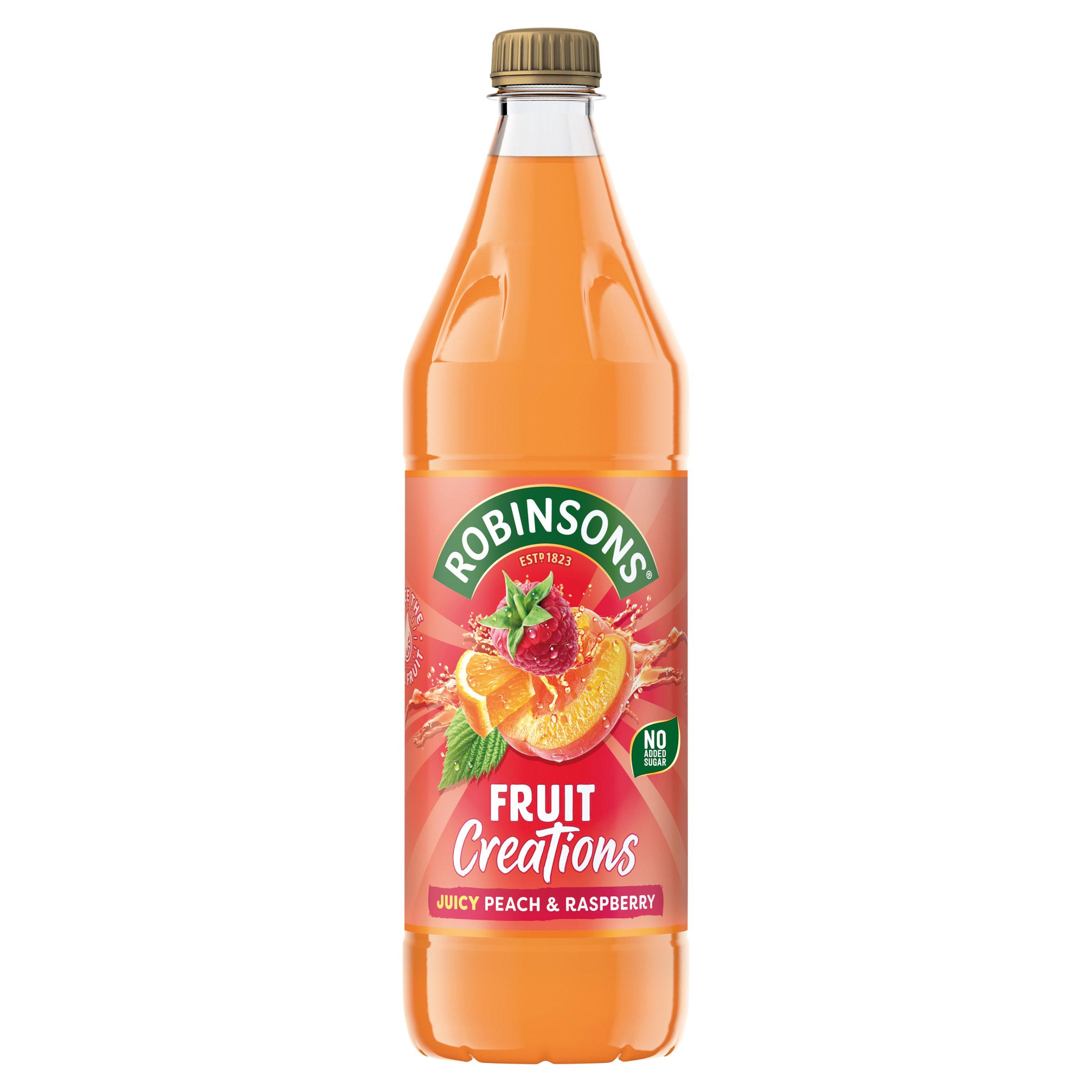 Robinsons Juicy Peach & Raspberry Fruit Creations 1L | Squash & Cordial ...