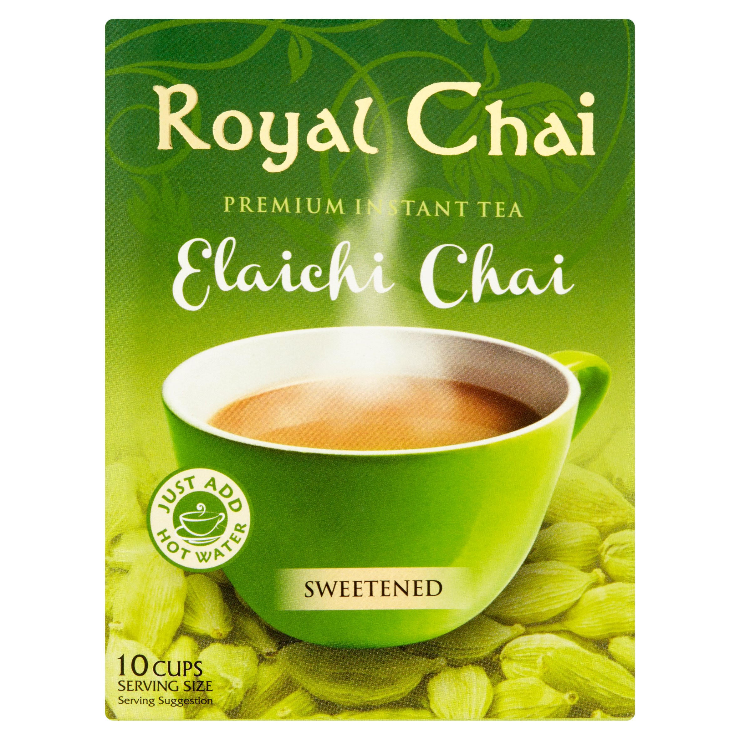 Royal Chai Premium Instant Tea Elaichi Chai Sweetened 220g | Tea ...