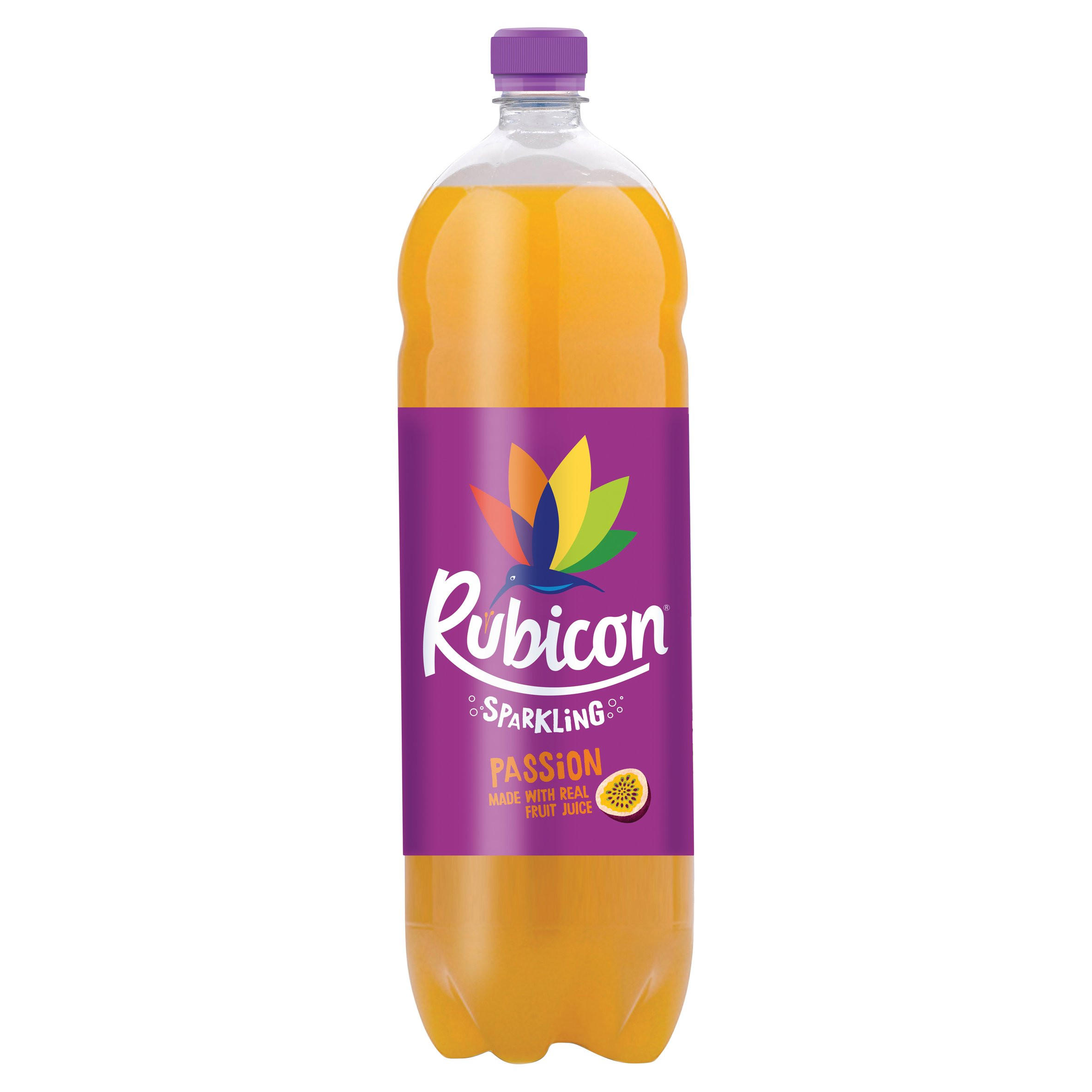 Rubicon Sparkling Passion Fruit Juice Soft Drink 2L | Orange and Fruit ...