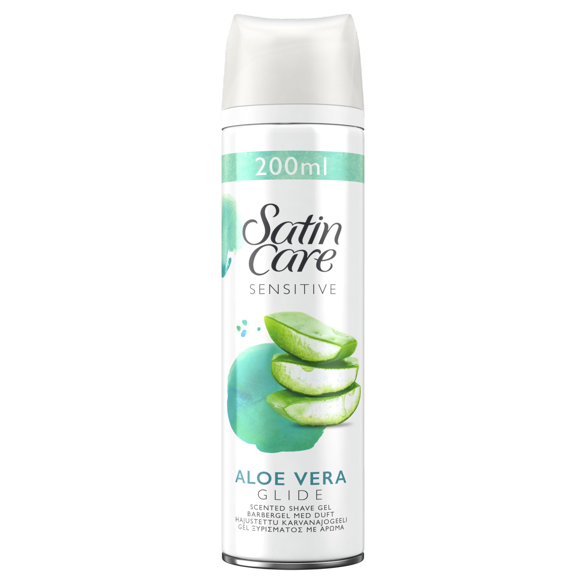 Satin Care Shaving Gel Sensitive Aloe Vera Glide 200ml | Mens ...