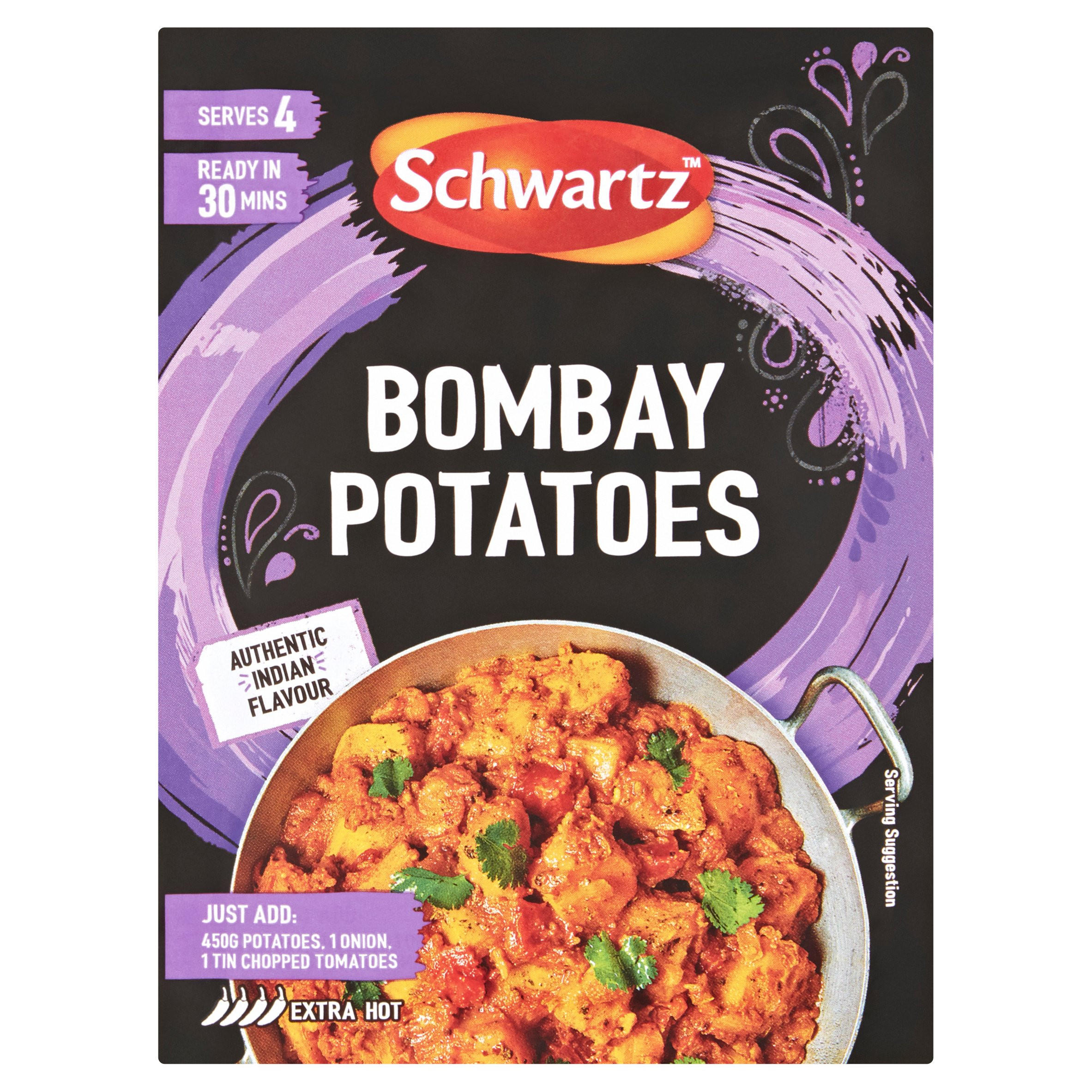 Schwartz Authentic Bombay Potatoes Recipe Mix 33g | Packet Mixes ...
