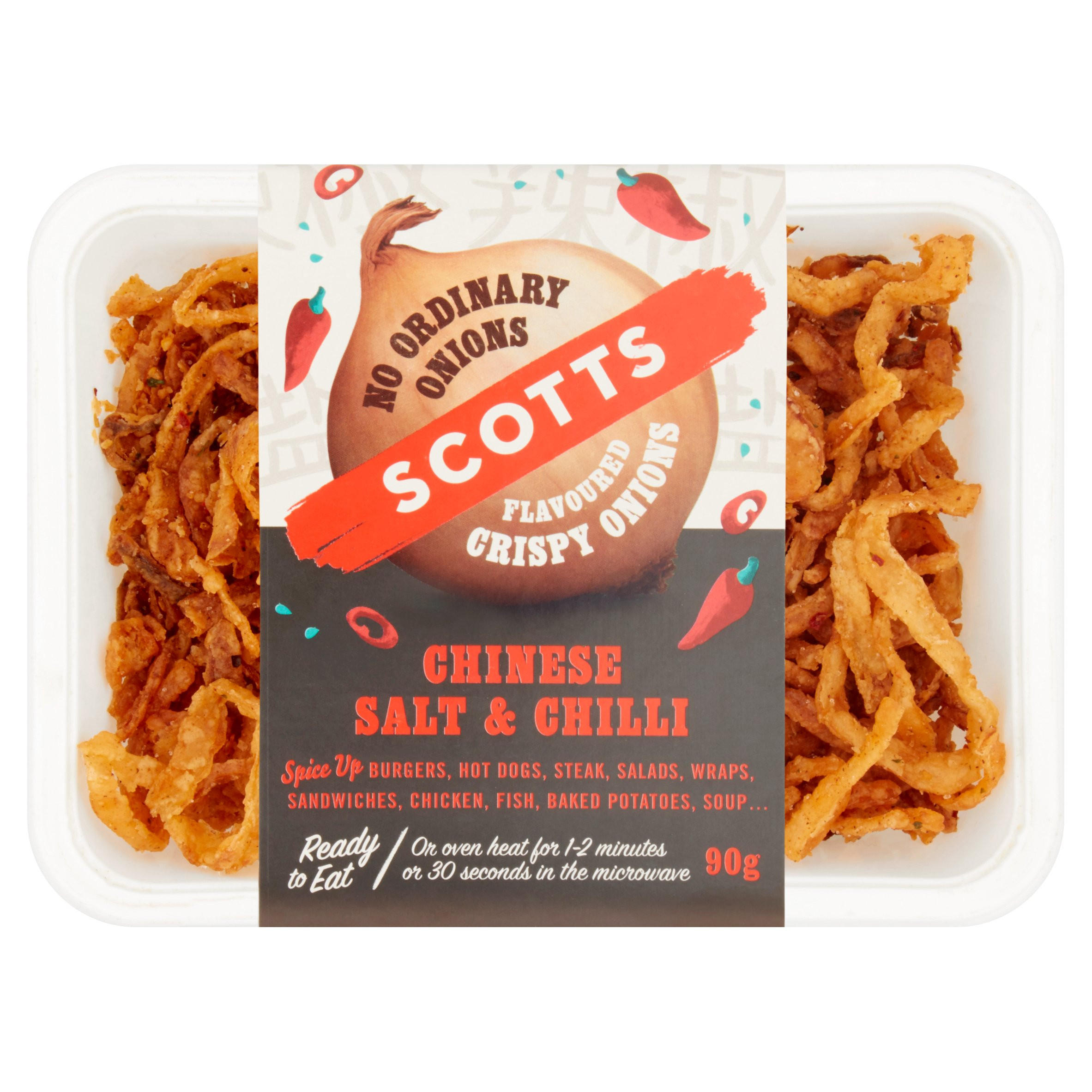 Scotts Flavoured Crispy Onions Chinese Salt & Chilli 90g | Iceland Foods