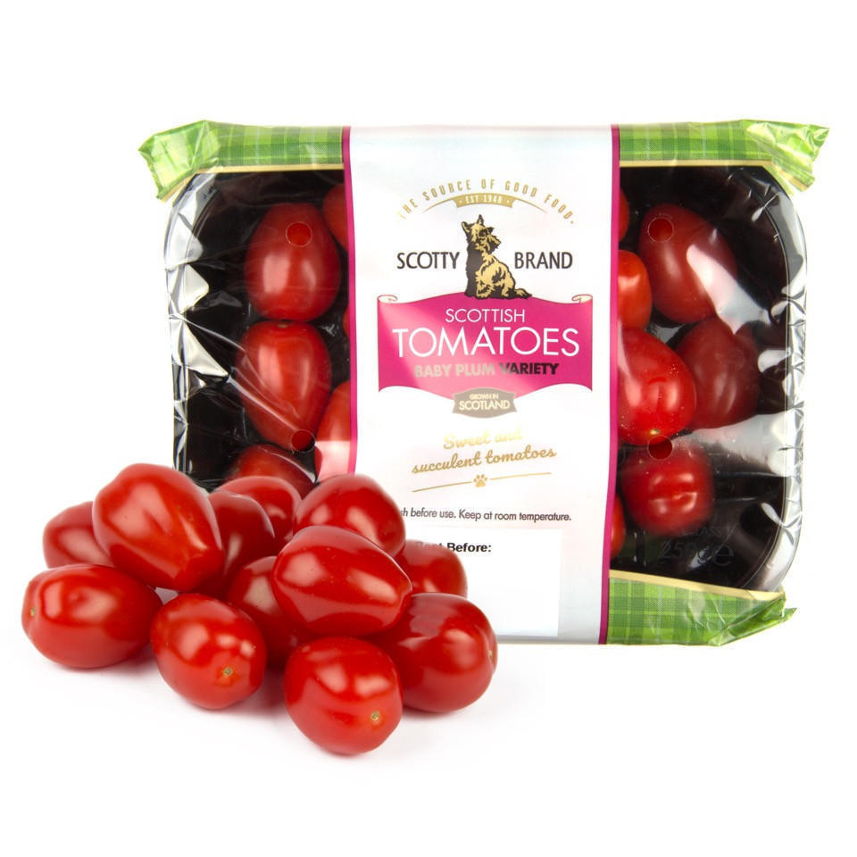 Scotty Brand Baby Plum Tomatoes 250G | Salads | Iceland Foods