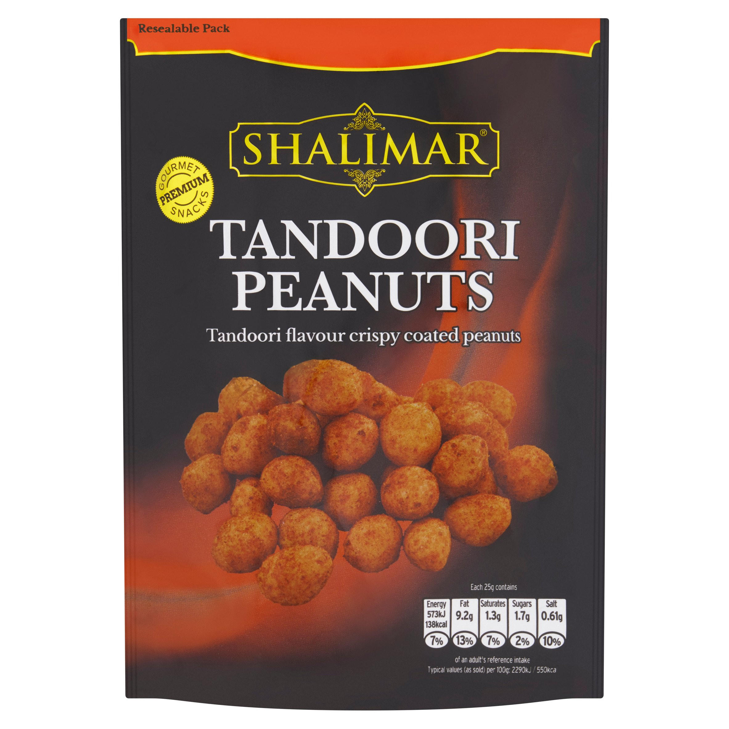 Shalimar Tandoori Peanuts 150g | Nuts & Snacks | Iceland Foods