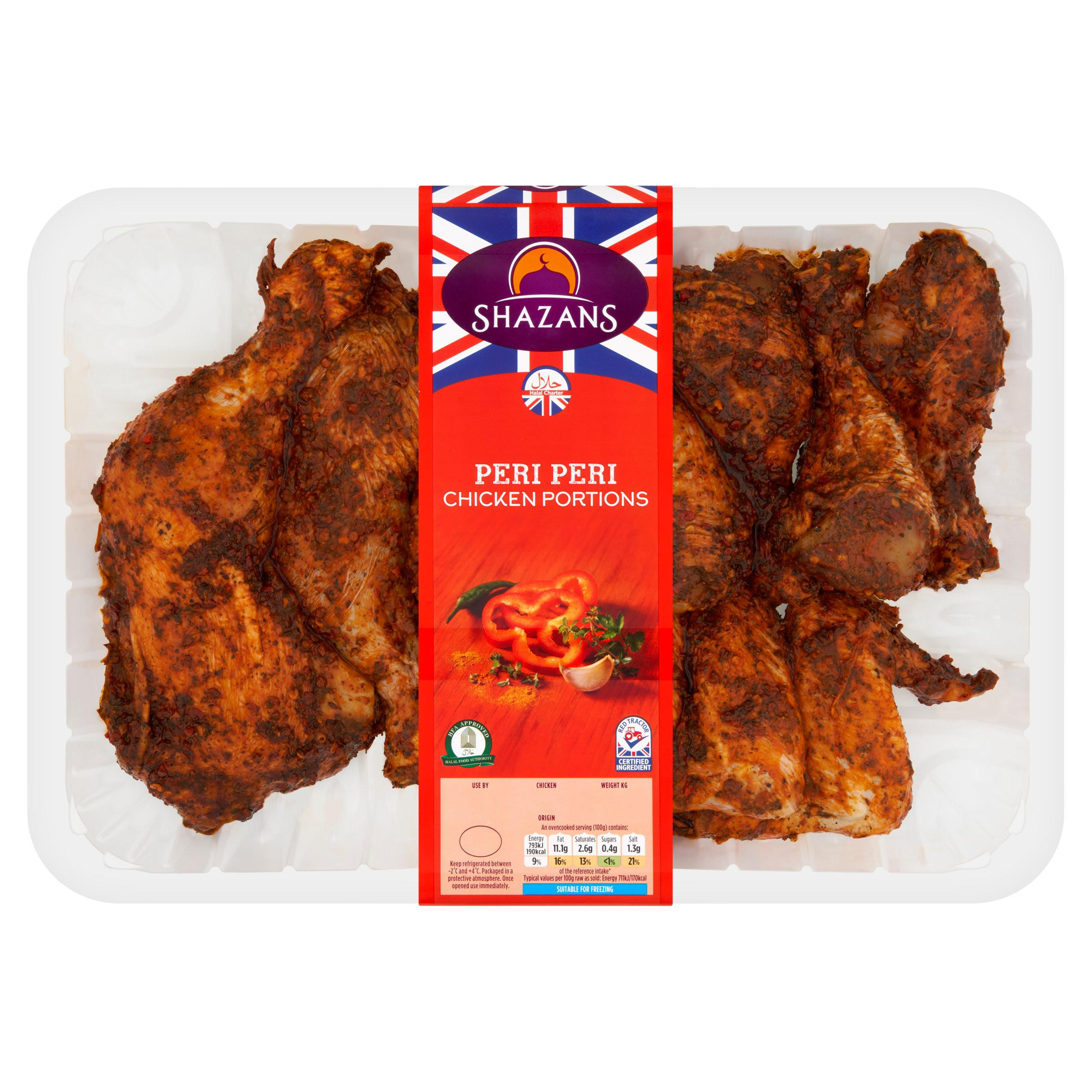 Shazans Peri Peri Chicken Portions 1.6kg | Chicken & Turkey | Iceland Foods