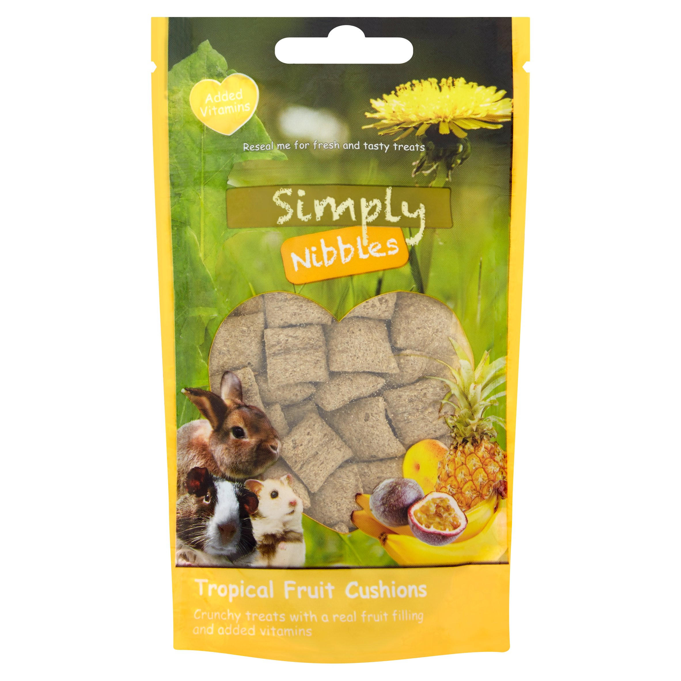 Simply Nibbles Tropical Fruit Cushions 50g | Pets | Iceland Foods