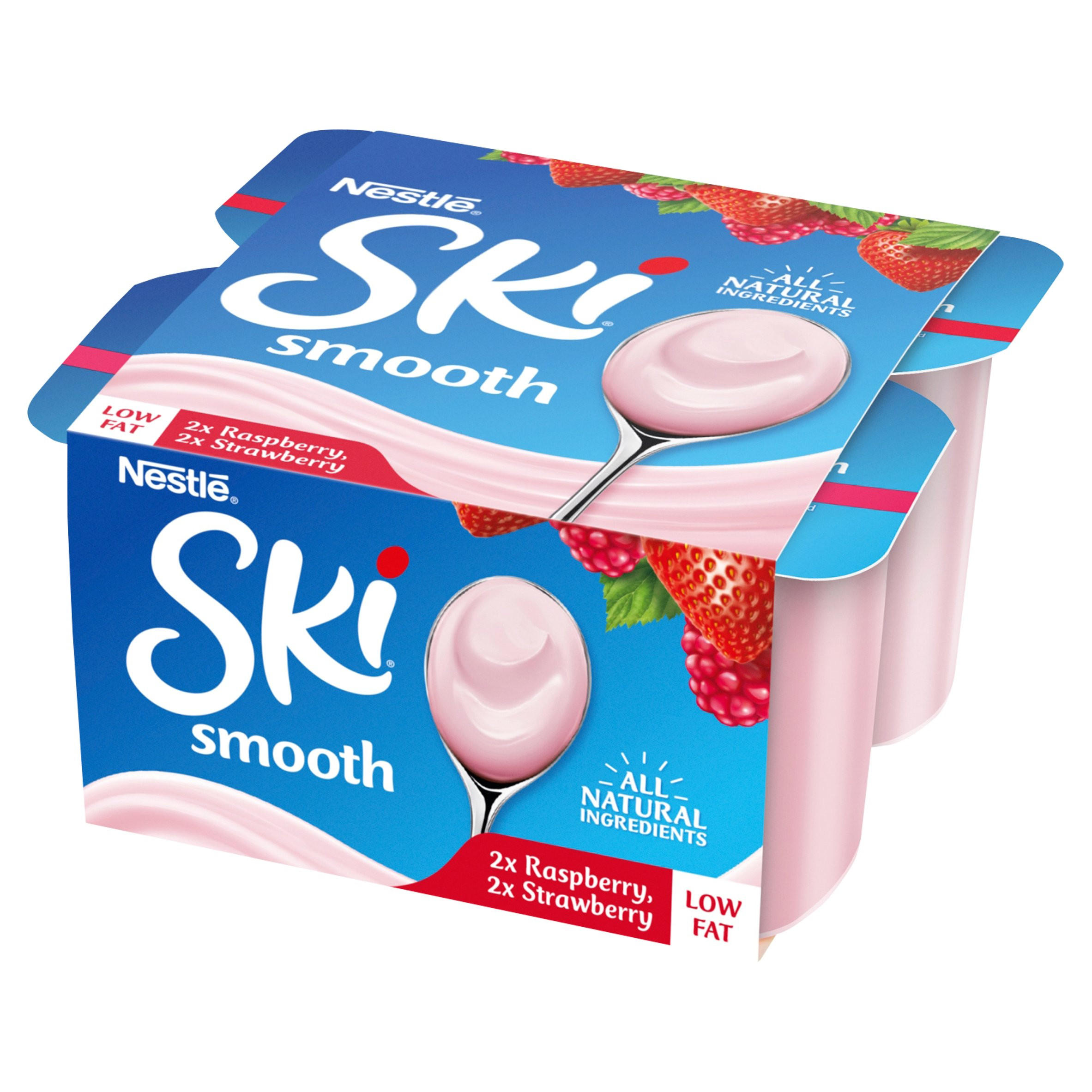 Ski Smooth 4 x 120g (480g) | Low Fat & Fat Free Yogurt | Iceland Foods