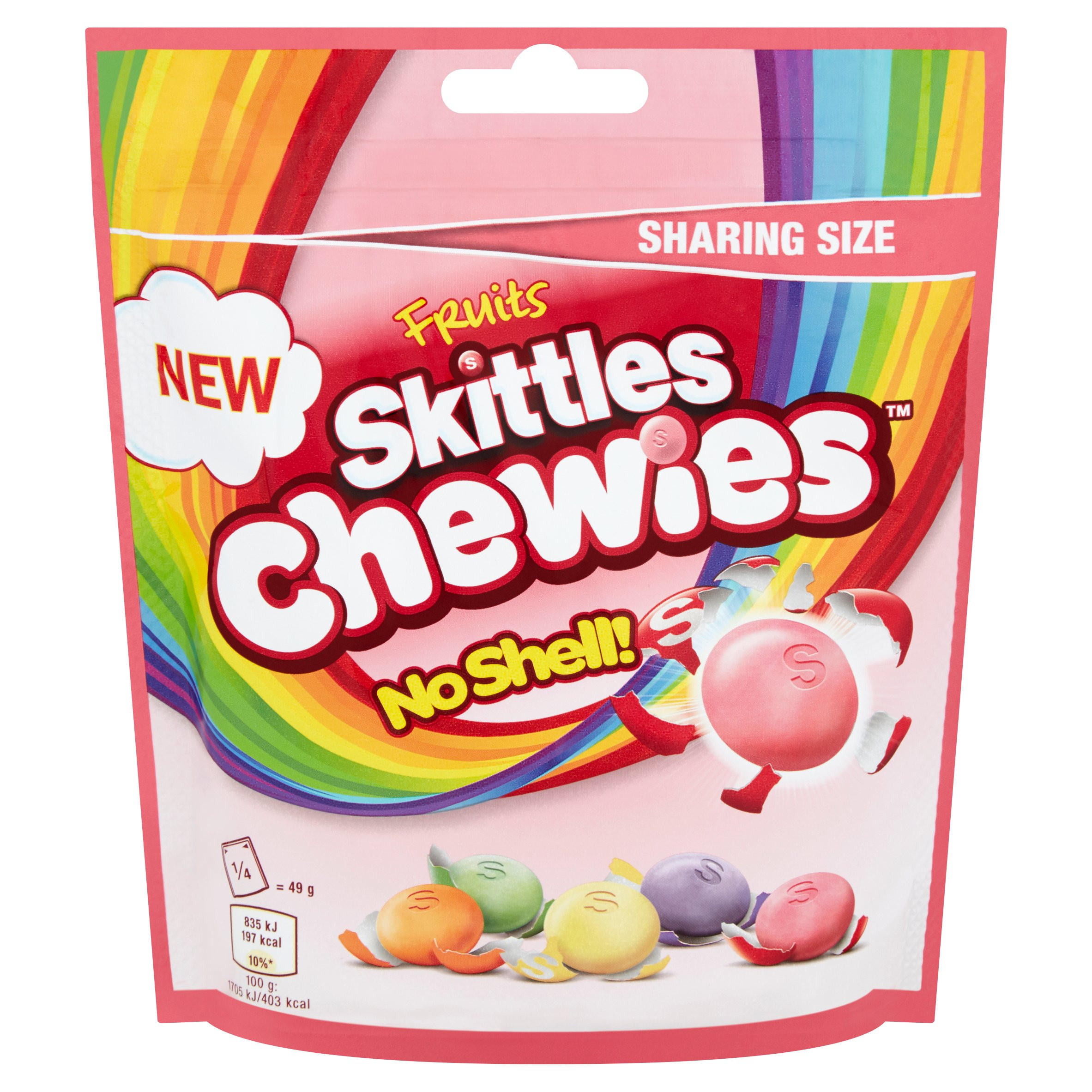 Skittles Chewies Fruits Sweets Family Size Pouch Bag 196g | Sweets ...