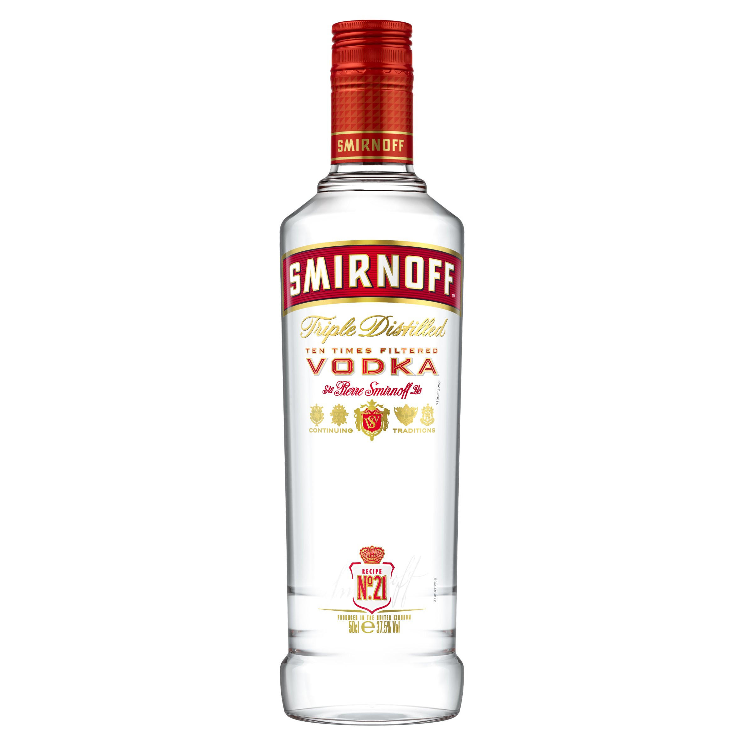 Smirnoff No. 21 Vodka 37.5% vol 50cl Bottle | Spirits & Pre-Mixed ...