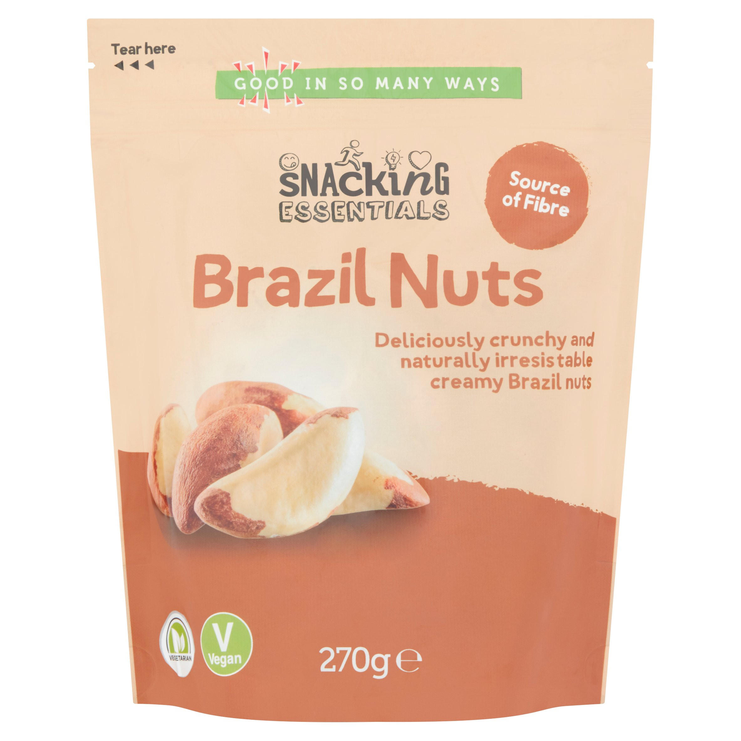 Snacking Essentials Brazil Nuts 270g | Dried Fruit, Nuts & Snacks ...