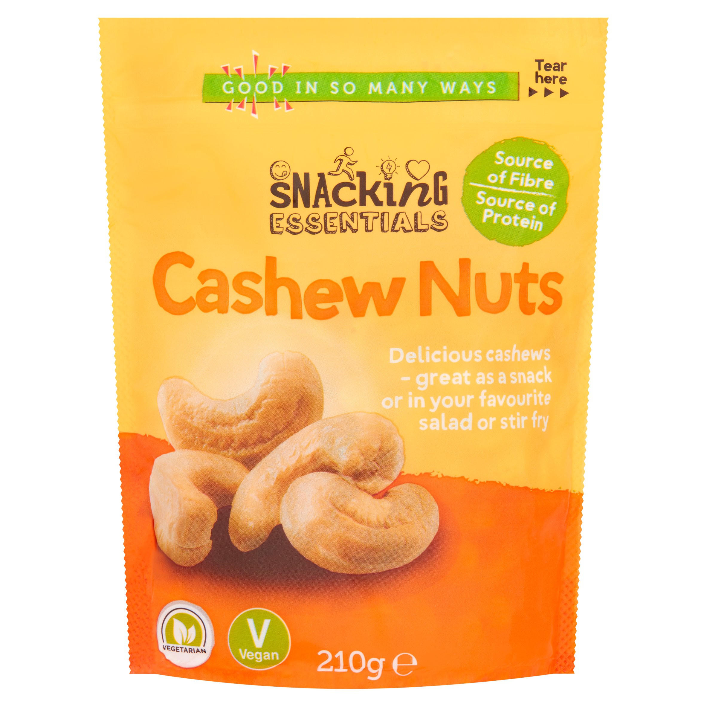 sNAckinG ESSENTIALS Cashew Nuts 210g | Nuts & Snacks | Iceland Foods