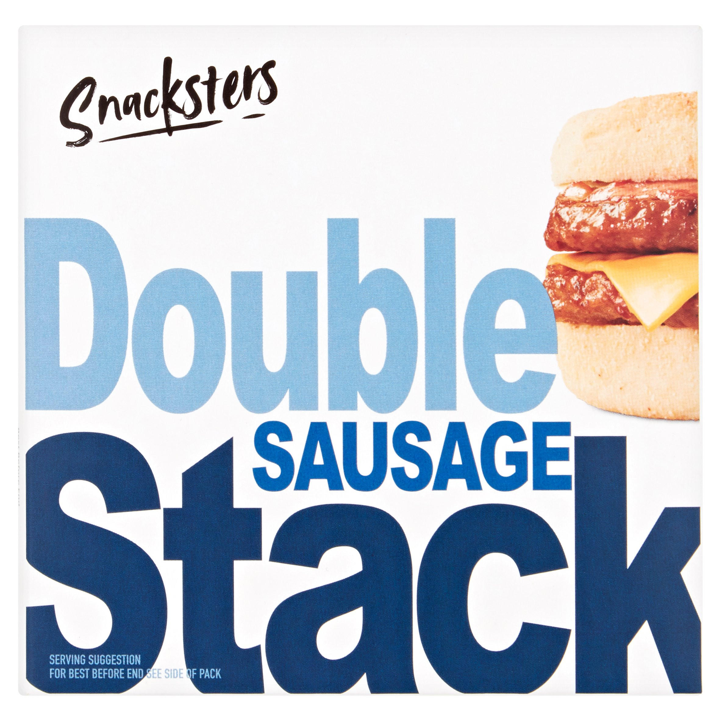 Snacksters Double Sausage Stack 195g | Frozen Snacks | Iceland Foods