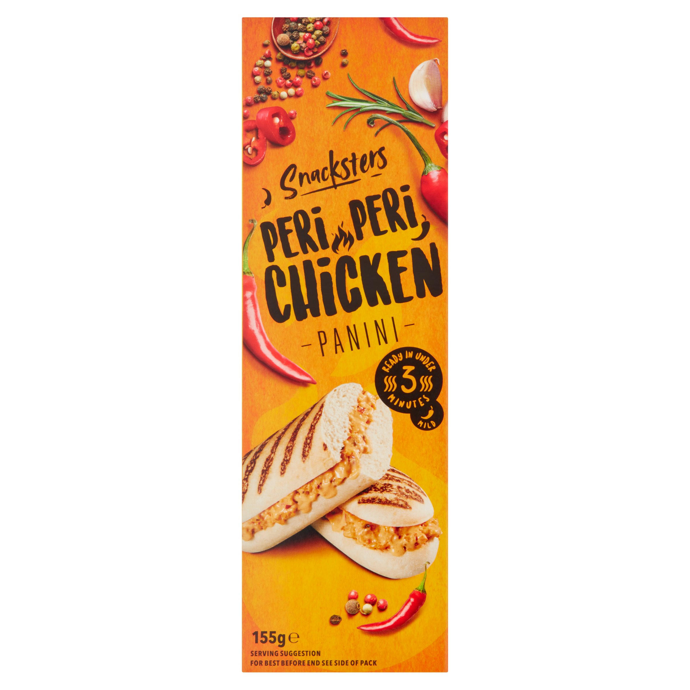 Snacksters Peri Peri Chicken Panini 155g | Frozen Snacks | Iceland Foods