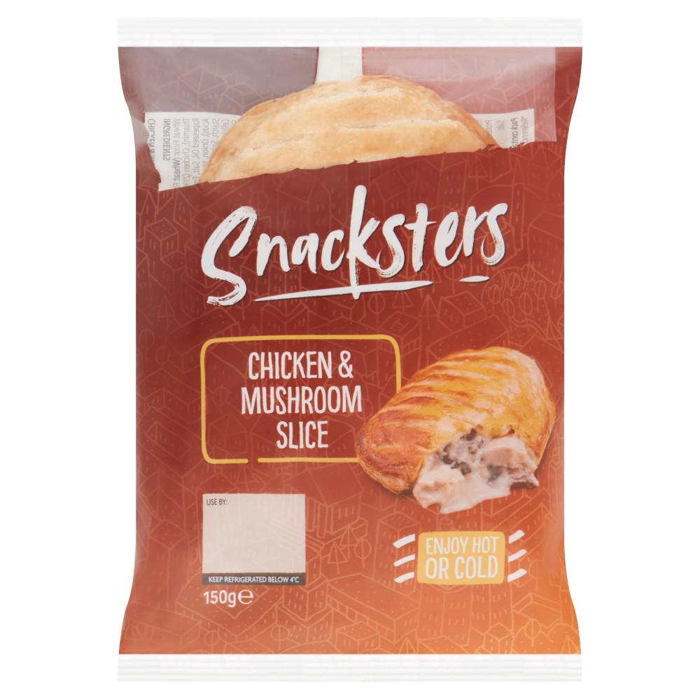 Snacksters Chicken & Mushroom Slice 150g | Slices & Pasties | Iceland Foods