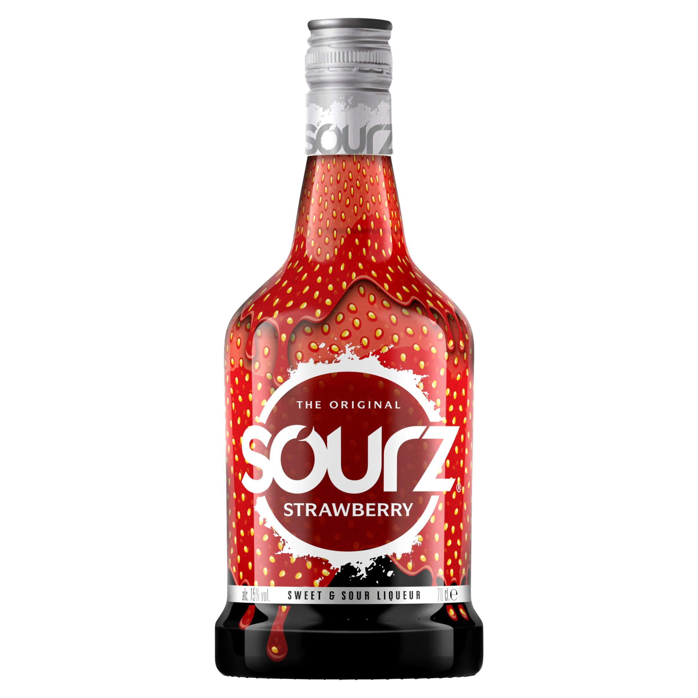 Sourz The Original Strawberry Sweet & Sour Liqueur 70cl | Liqueurs ...