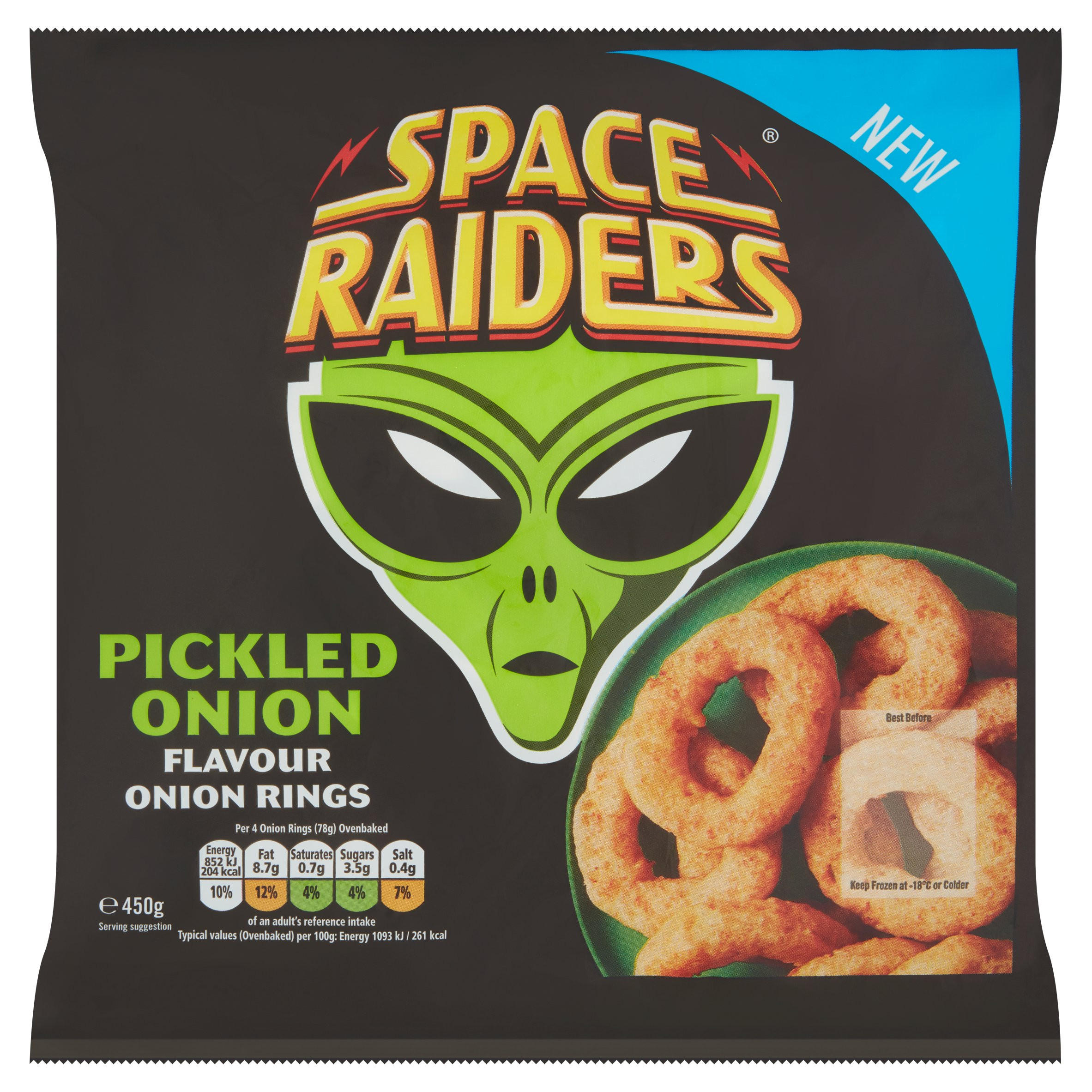 Space Raiders Pickled Onion Flavour Onion Rings 450g | Chips & Fries ...