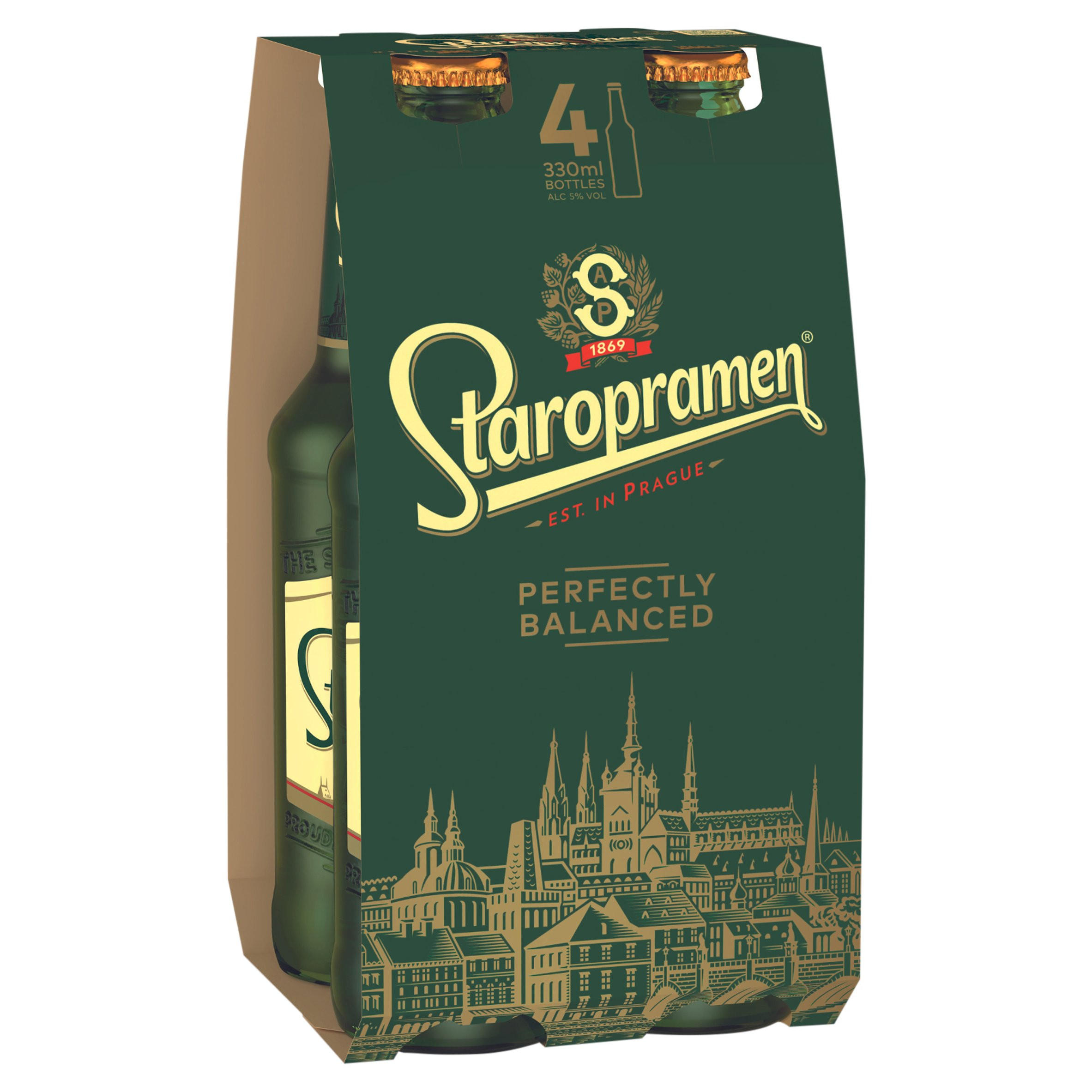 Staropramen 4 x 330ml | Beer | Iceland Foods