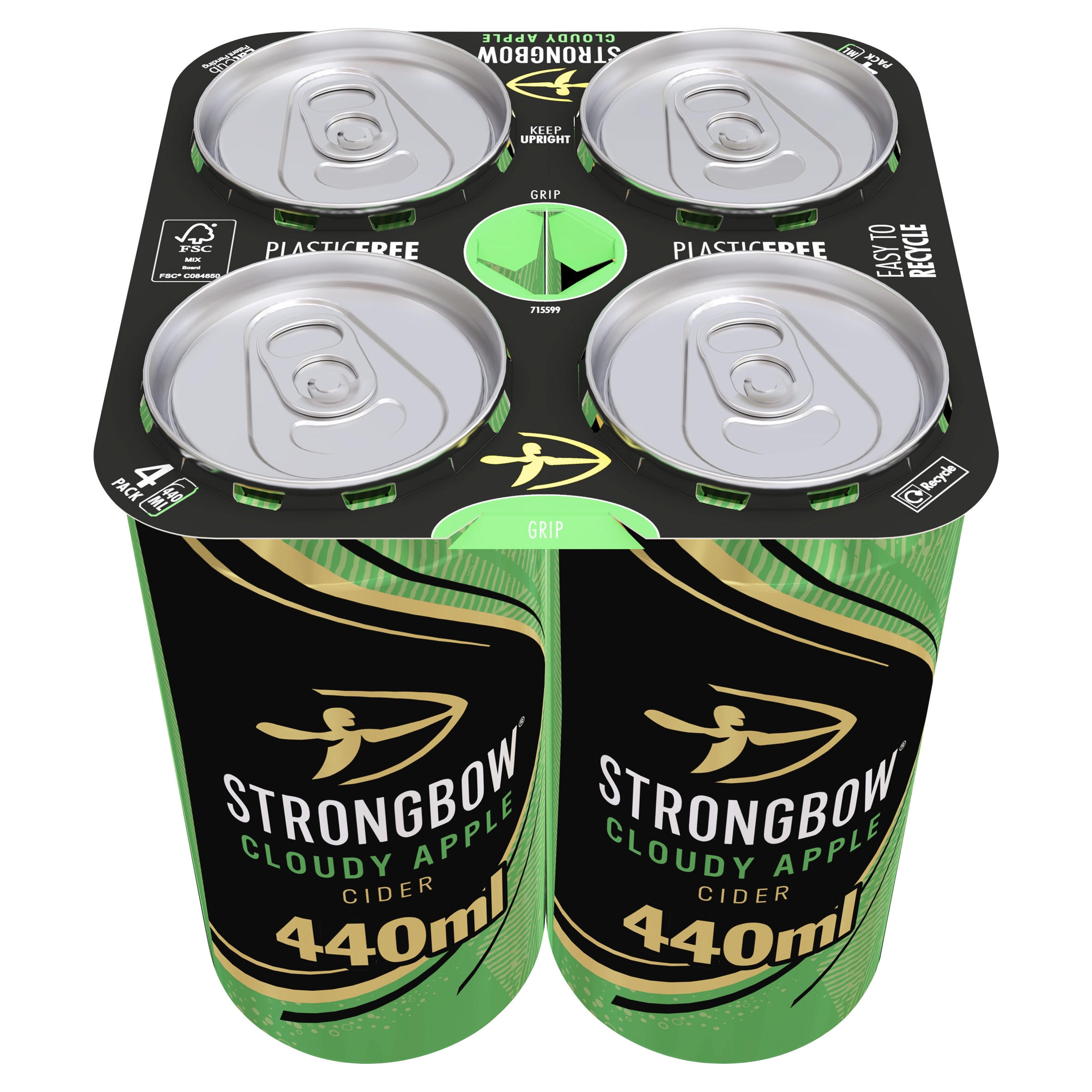 Strongbow Cloudy Apple Cider 4 x 440ml Cans | Cider | Iceland Foods