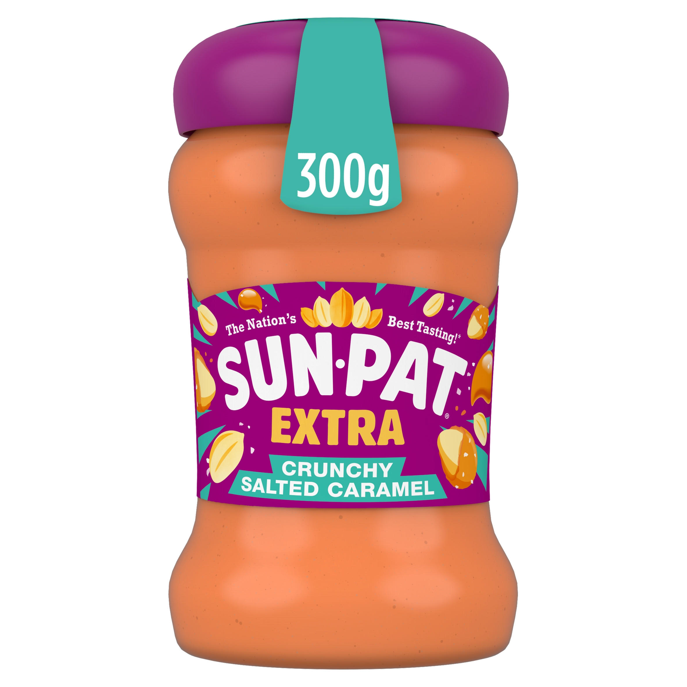 Sun-Pat Extra Crunchy Salted Caramel Flavour Peanut Butter 300g | Paste ...