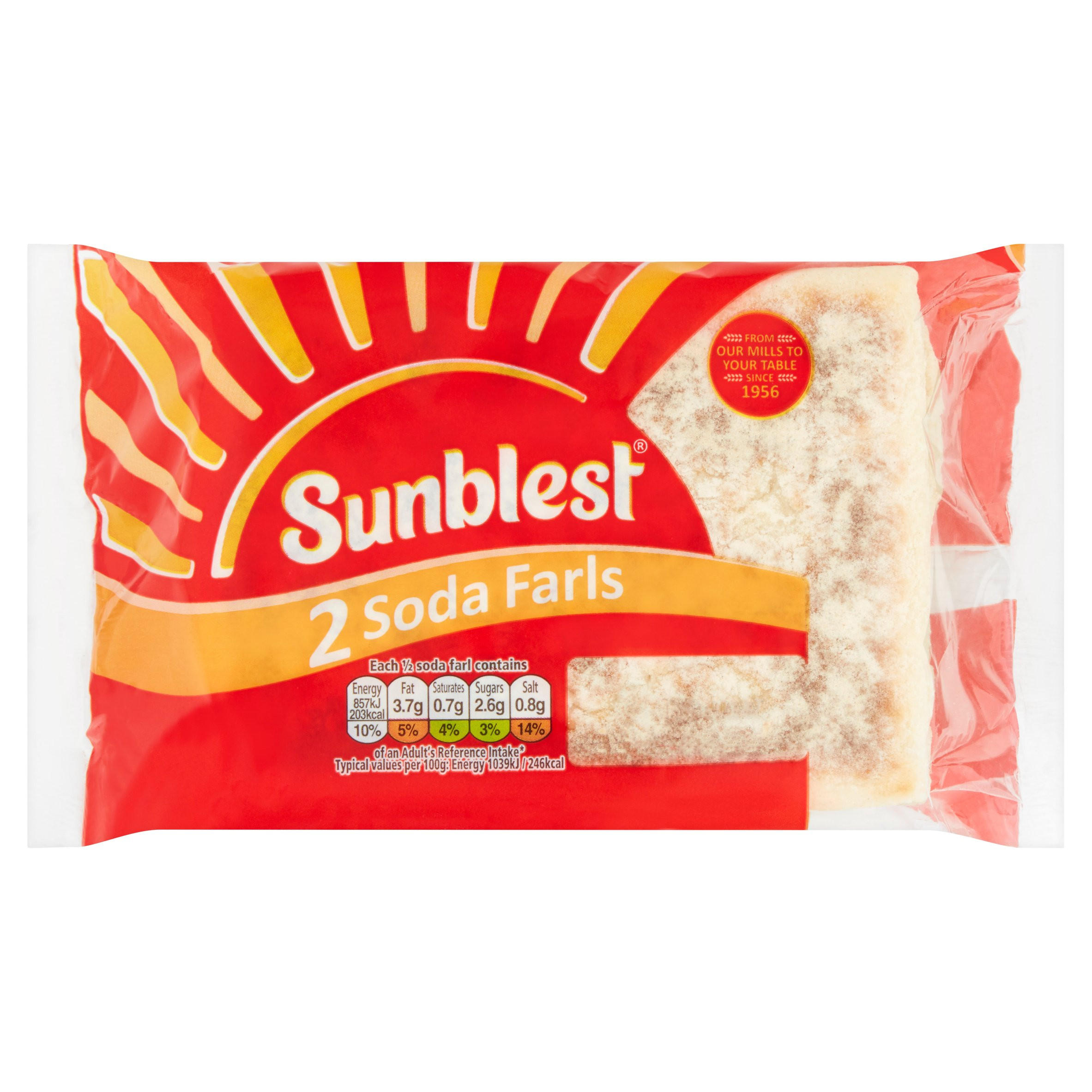 Sunblest 2 Soda Farls | Rolls & Part Baked | Iceland Foods