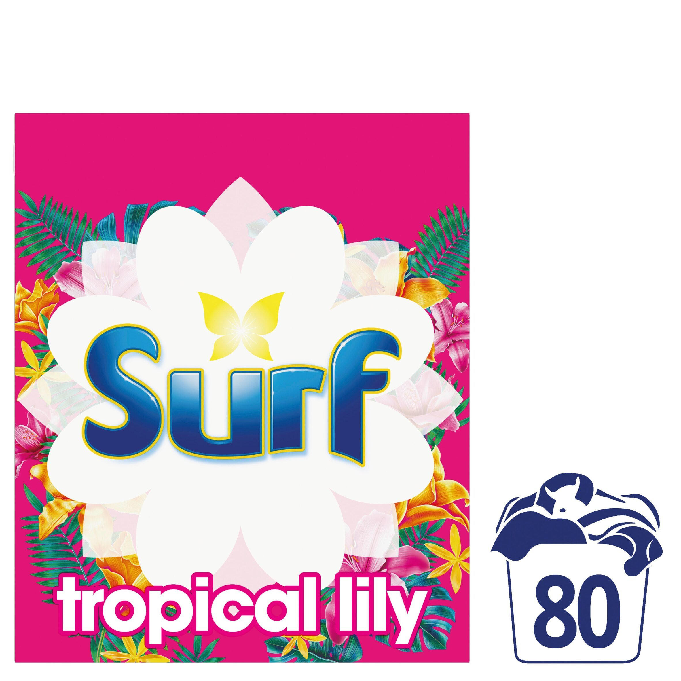 Surf Laundry Powder Tropical Lily 4 kg (80 washes) | Washing Powders ...