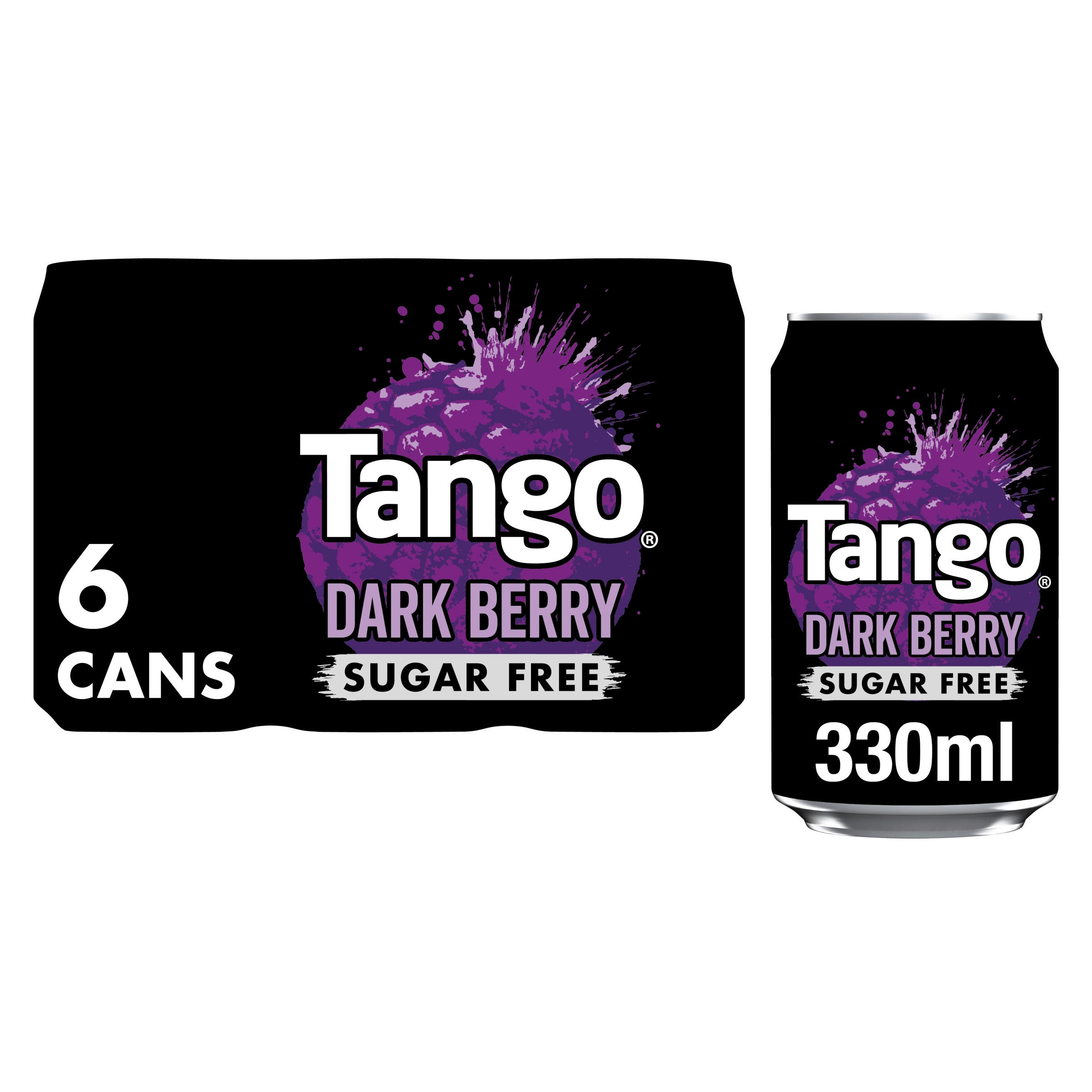 Tango Dark Berry Sugar Free Cans 6 x 330ml | Multipacks | Iceland Foods