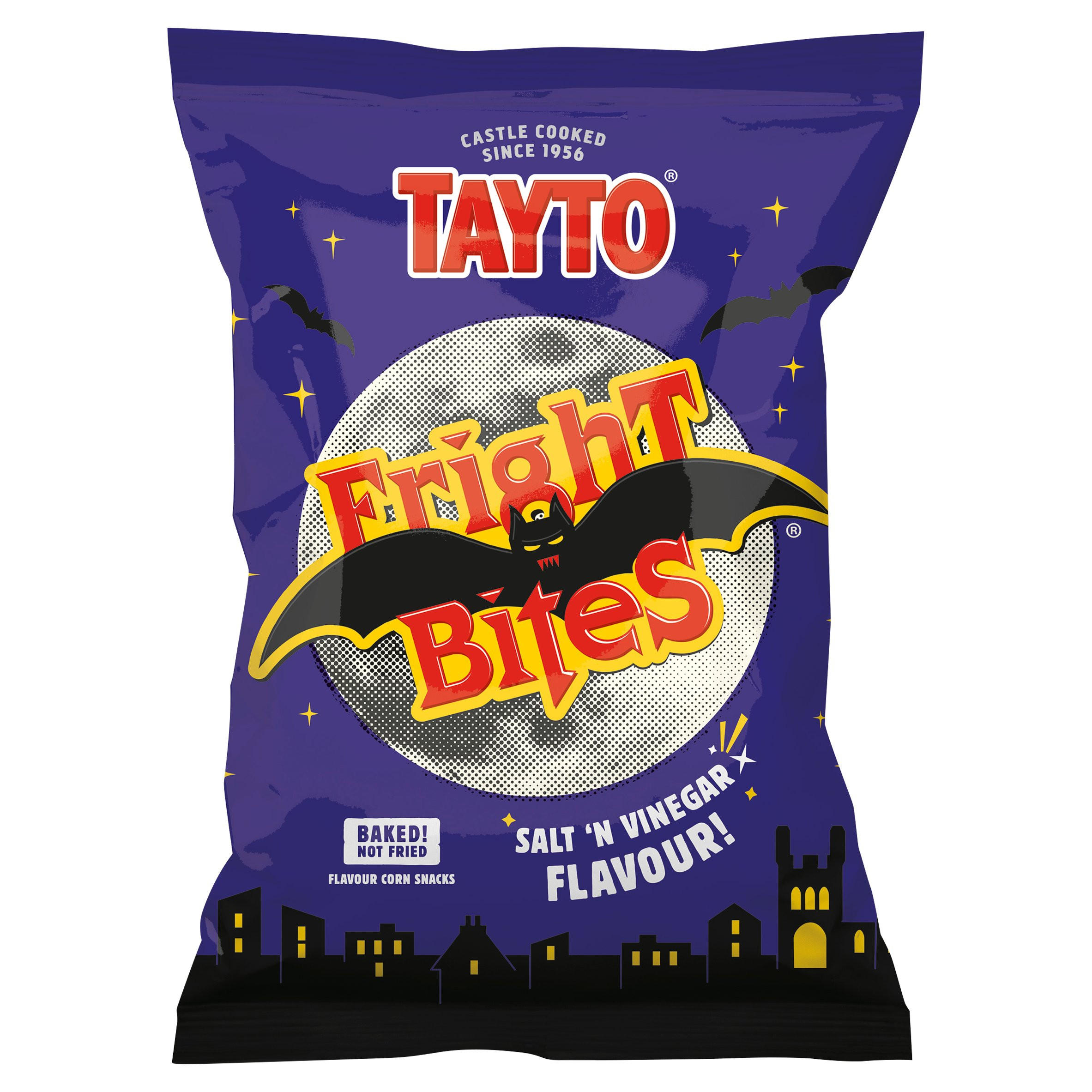 Tayto Fright Bites Salt 'N Vinegar Flavour Corn Snacks 90g | Sharing ...