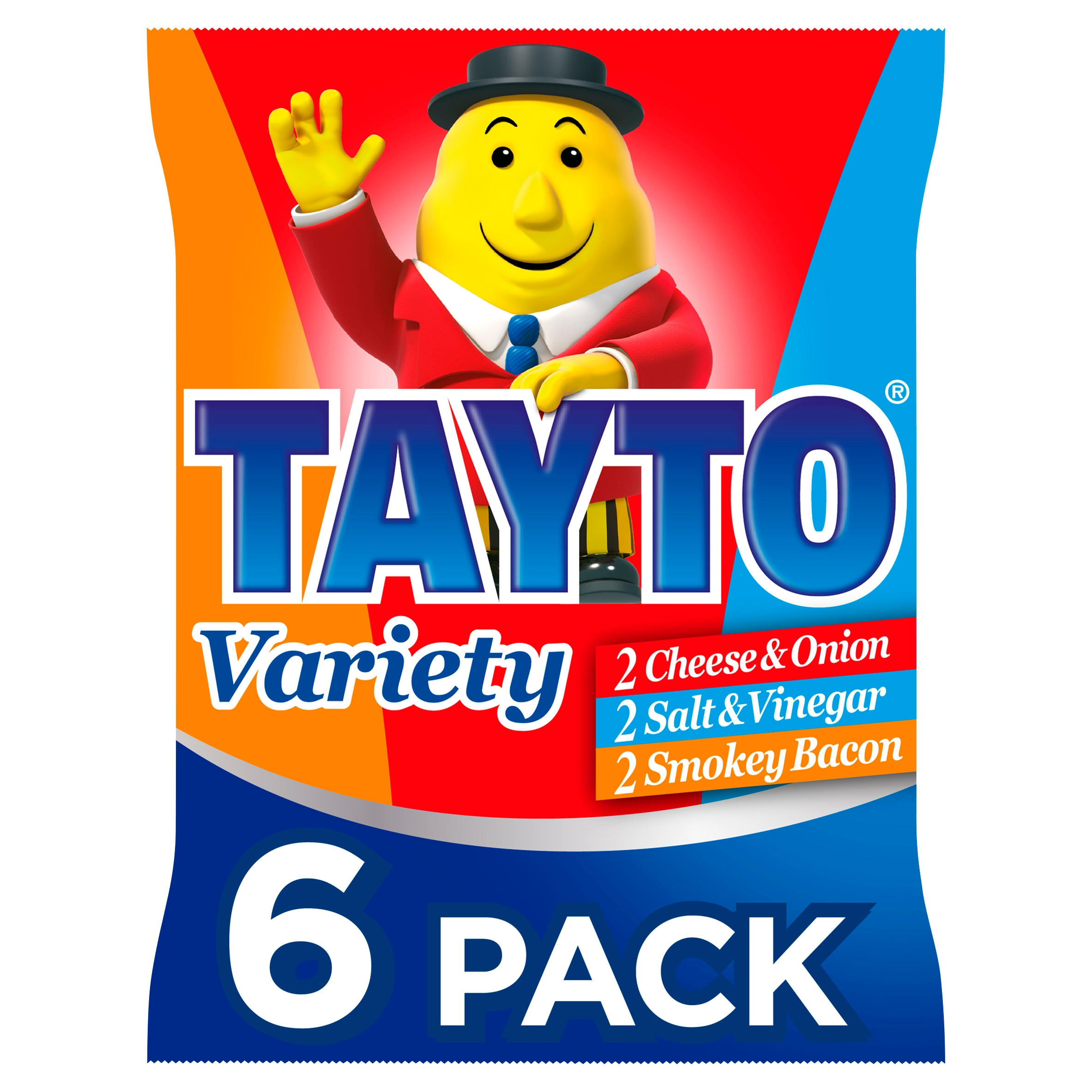 Tayto Variety Pack 6 x 25g | Multipack Crisps | Iceland Foods
