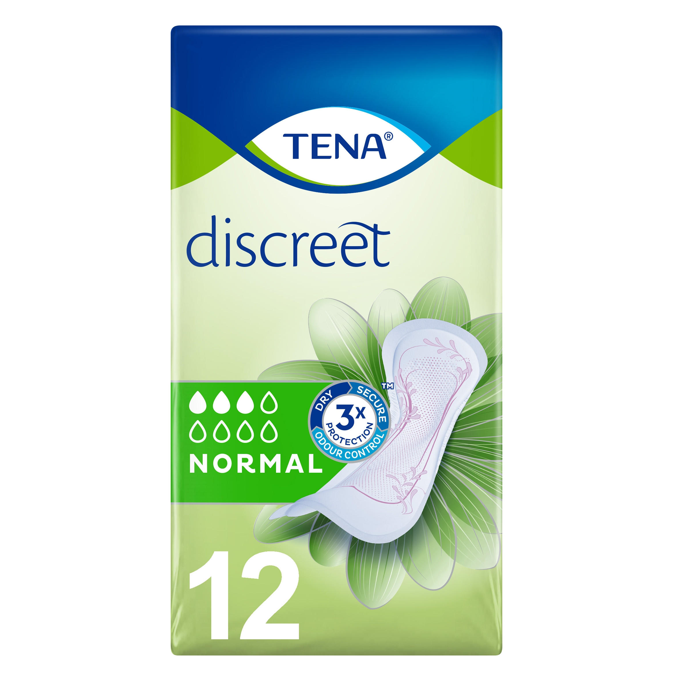 TENA Discreet Normal Incontinence Pads 12 Pack | Womens Toiletries ...
