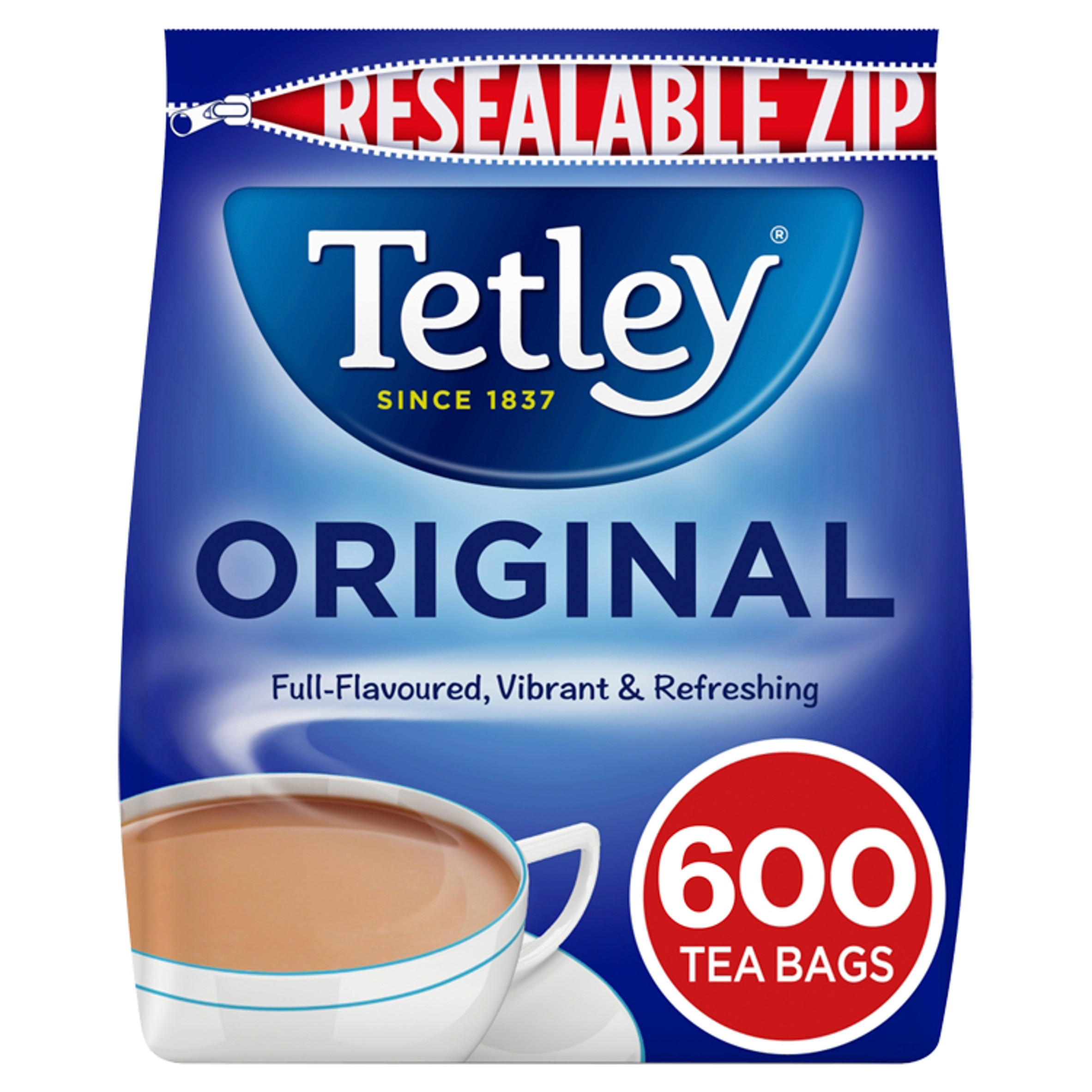 Tetley Original 600 Tea Bags 1.875kg | Breakfast Tea | Iceland Foods