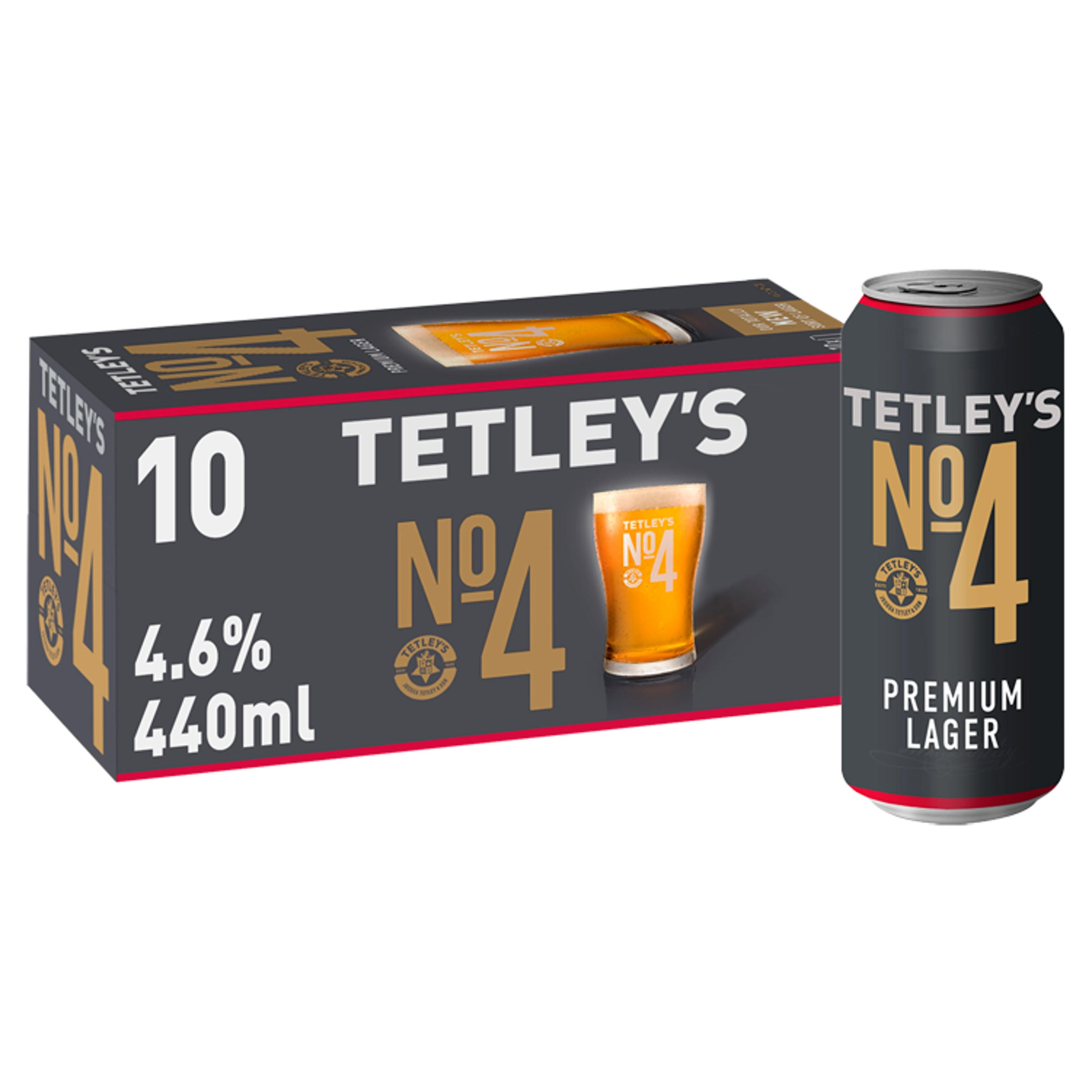 Tetley's No.4 Premium Lager 10 x 440ml | Beer | Iceland Foods